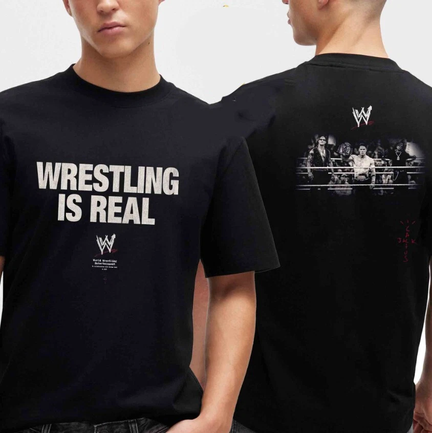 Travis_Scott Wrestling Is Real Cactus Jack Collaboration 2025 Two Sided ...