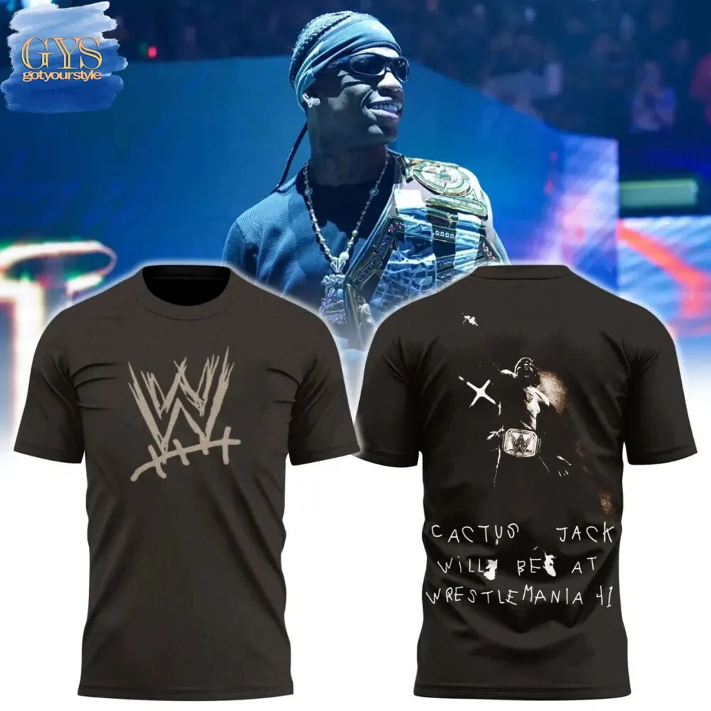 Travis_Scott x WWE WrestleMania 41 Limited Edition Shirt - Walmart.com