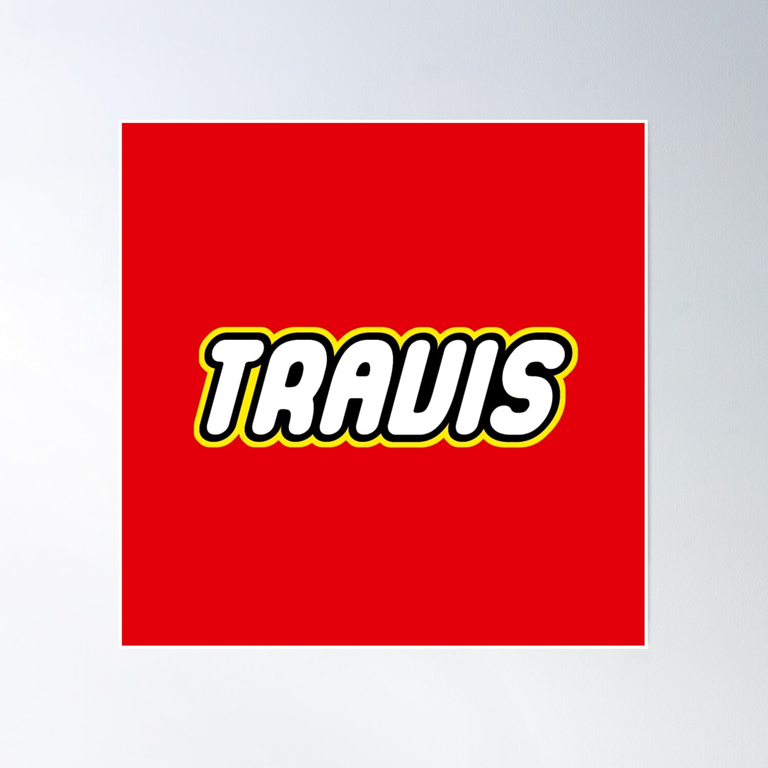 Travis Wants Bricks For Birthday Poster Wall Art, Modern Wall Decor ...