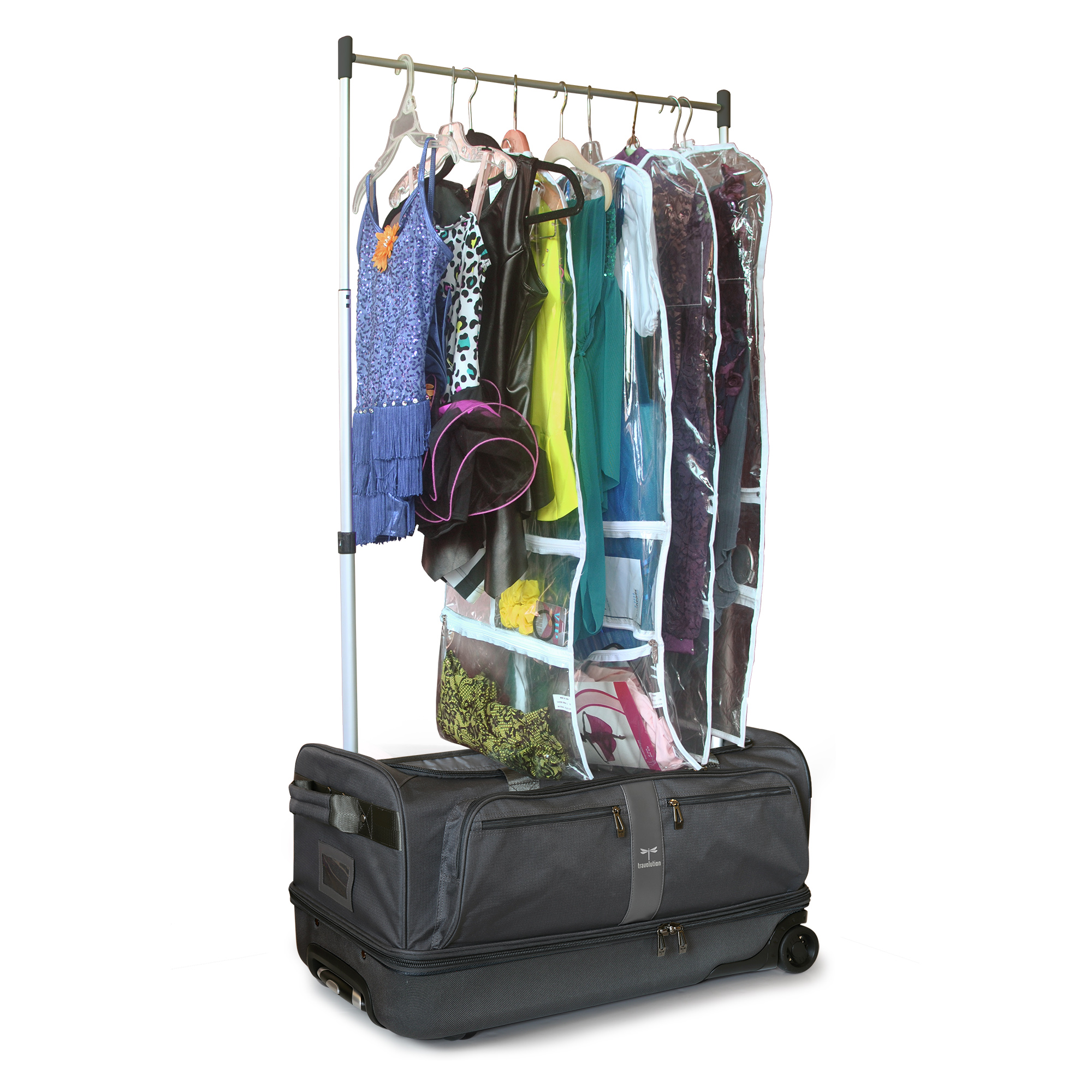 Mavii Costume Rack Rolling Duffel Bag 28 inch Collapsible - Walmart.com