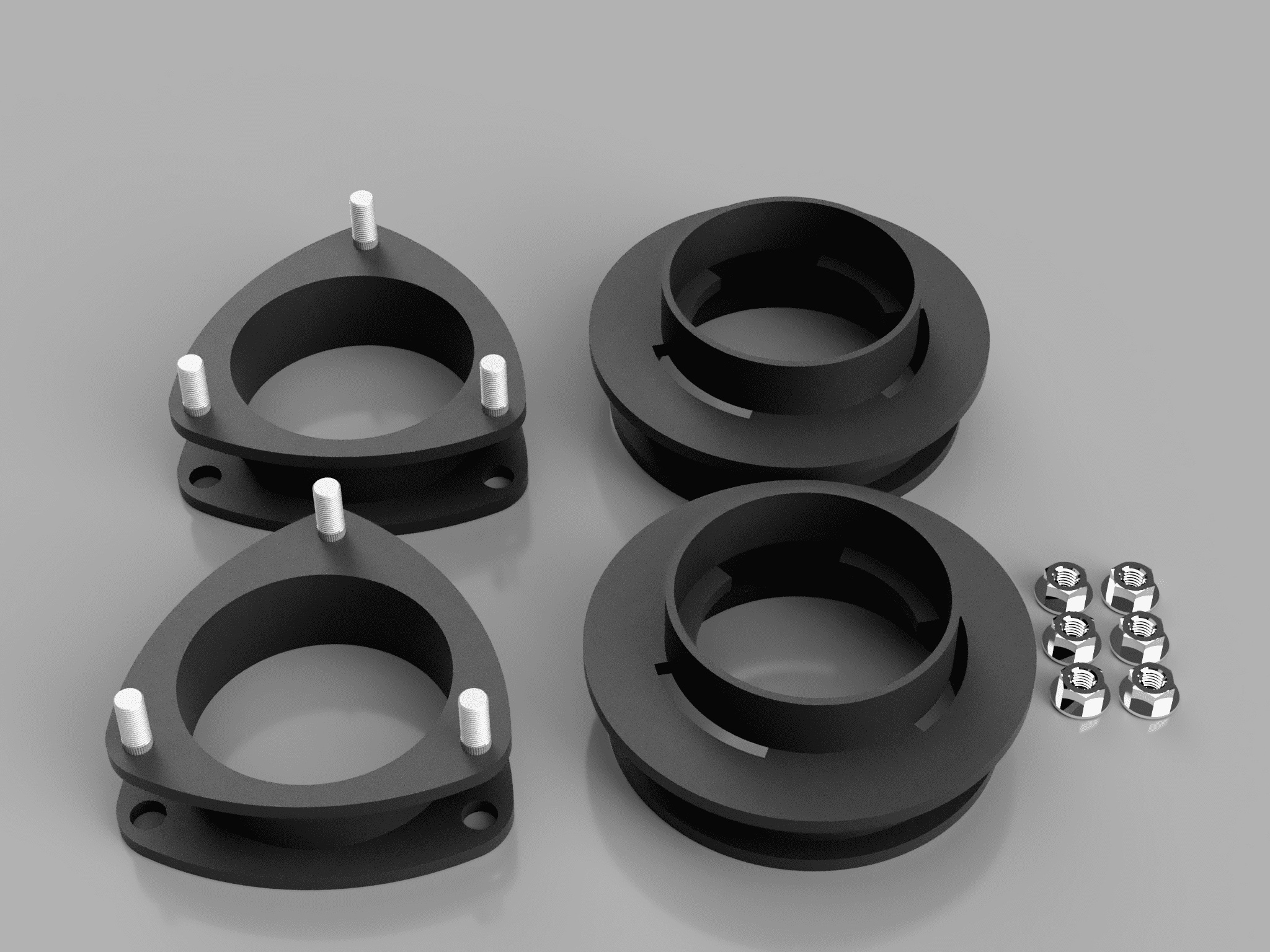 Traxda 906025 2" Front 1.8" Rear Lift Kit for 2011-2020 Toyota Sienna ...