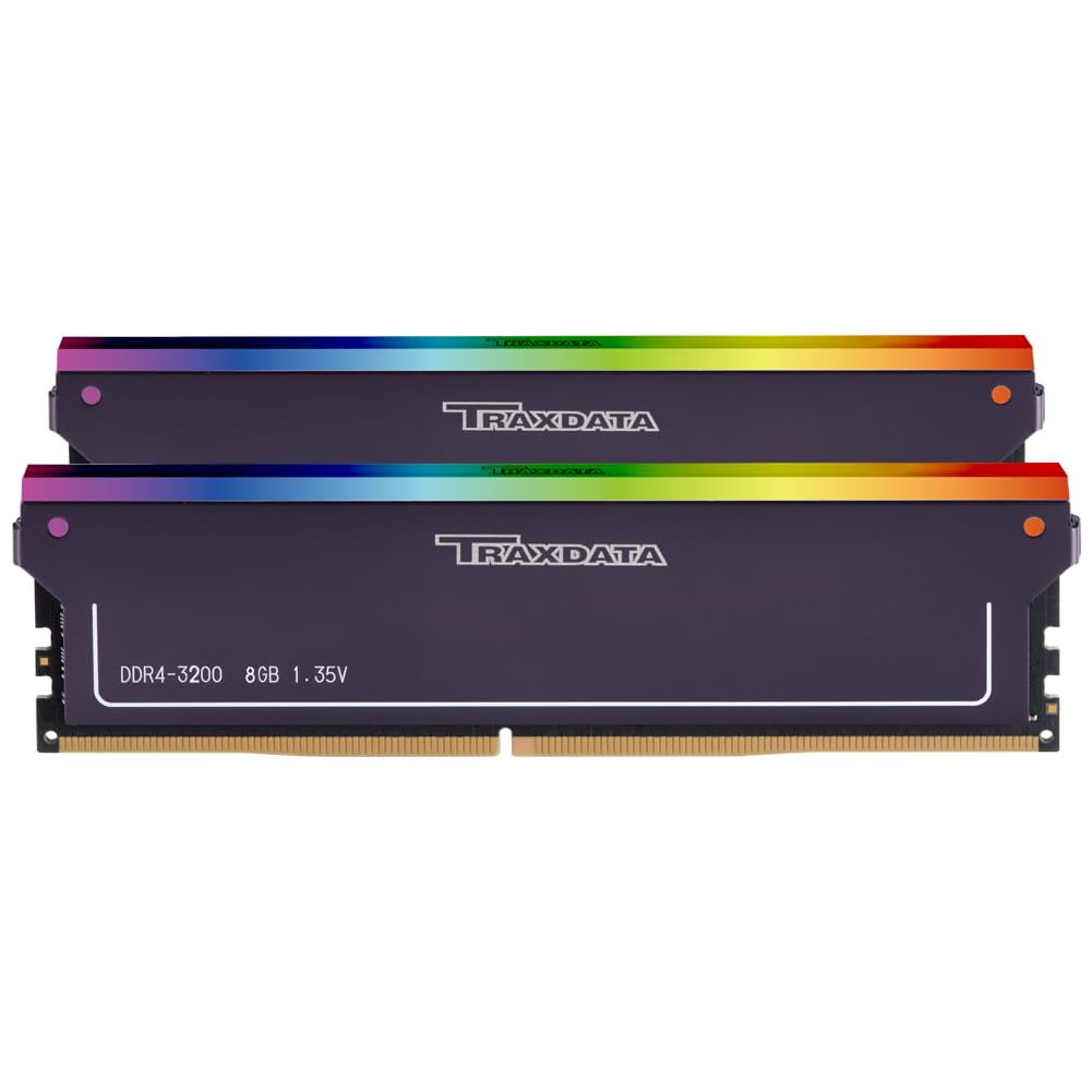Traxdata Gaming RGB DDR4 SSF20 RAM 16GB (2x8GB) 3200MHz (PC4-25600) 288 ...