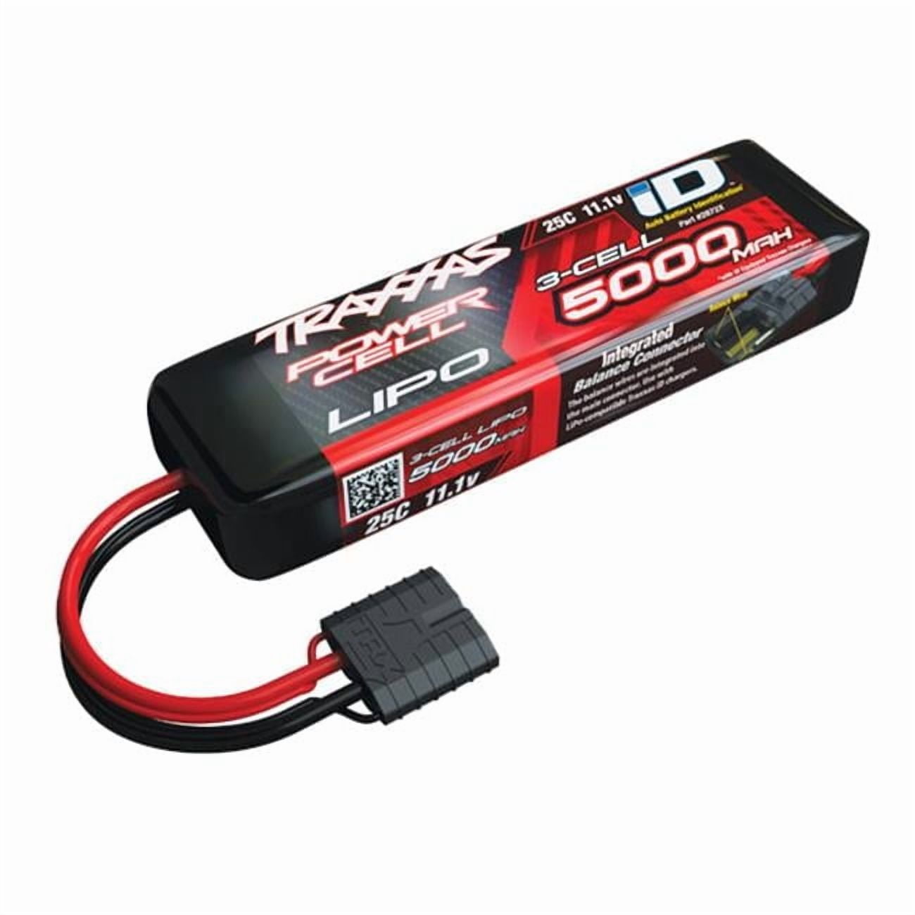 Traxxas LiPo Battery 5000 mAh, 11.1 V, 3S 25C Ml, Dimension: 2.38" H x ...