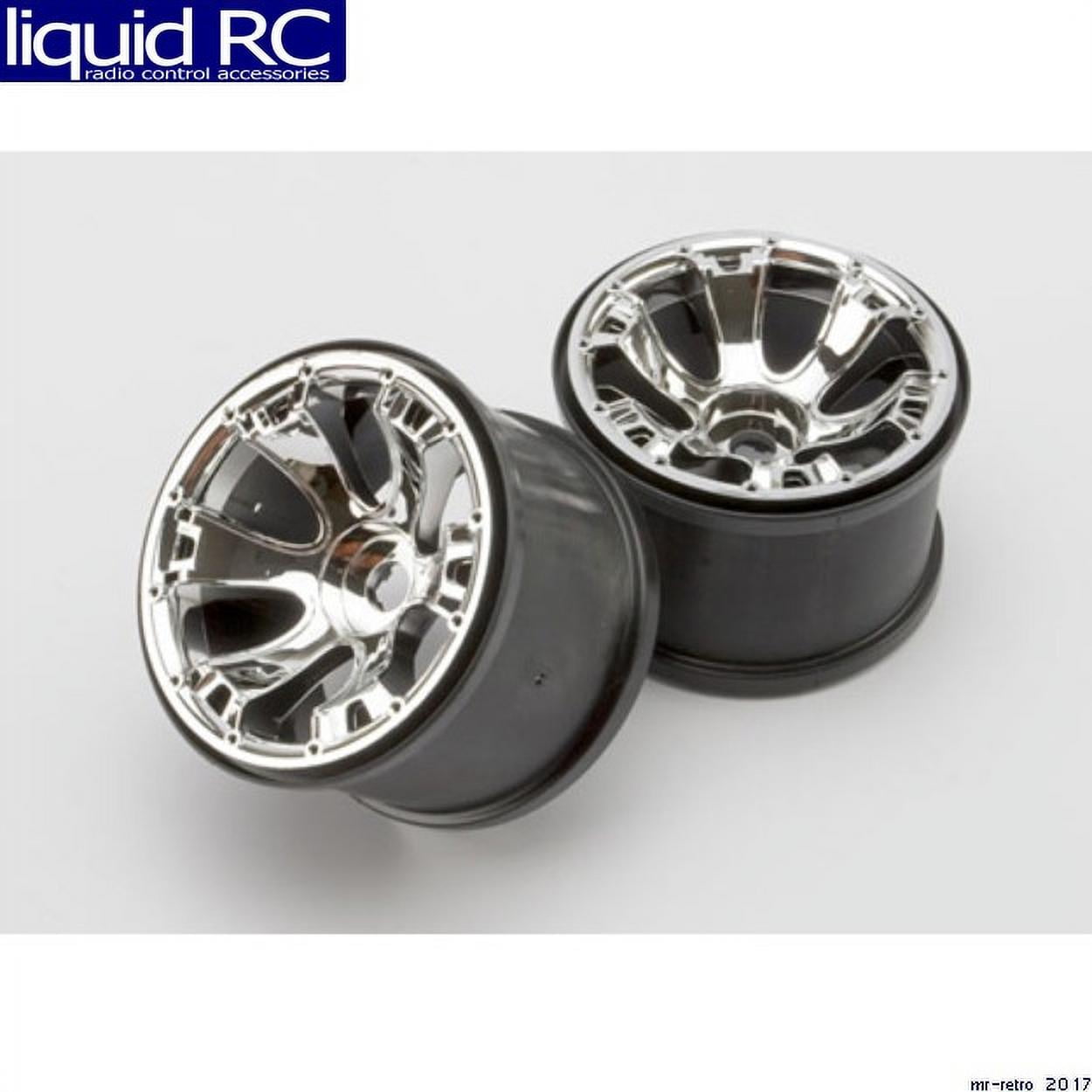 Traxxas 5671 Geode 3.8 inch Chrome Wheels 2 :Summit Revo 5309 - Walmart.com