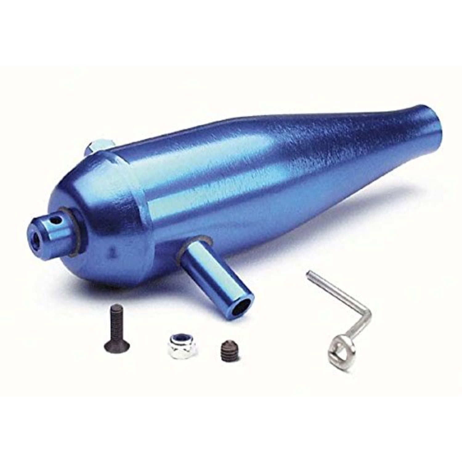 Traxxas High Performance Blue Aluminum Tuned Exhaust Pipe, T-Maxx 2.5 ...