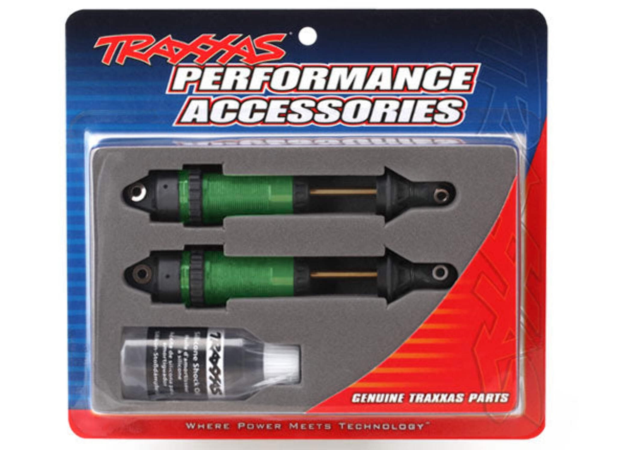 Free Shipping! Traxxas Shocks Gtr Xx-Long Green-Anodized Ptfe-Coated ...