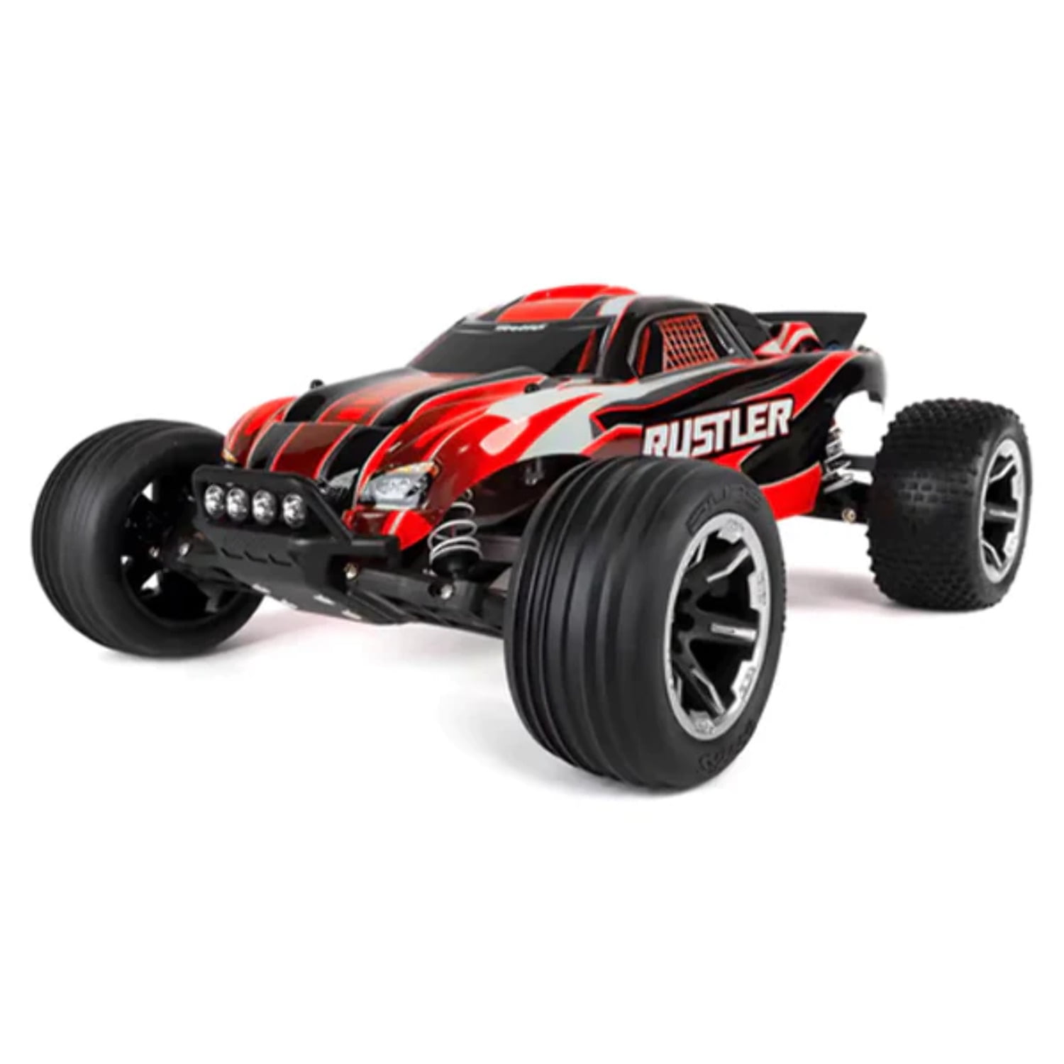 Traxxas Rustler 1/10 RTR Stadium Truck, LED Lights, TQ 2.4GHz Radio, Battery DC Charger ...