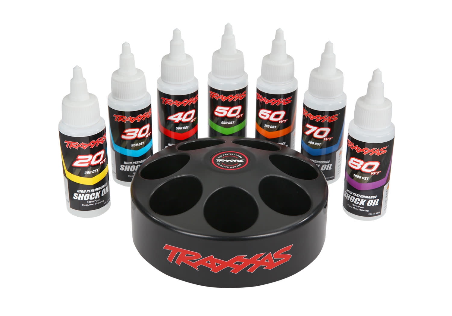 Traxxas Shock Oil Set 6 Includes 20-80 Wt Premium Shock Oils Carousel ...