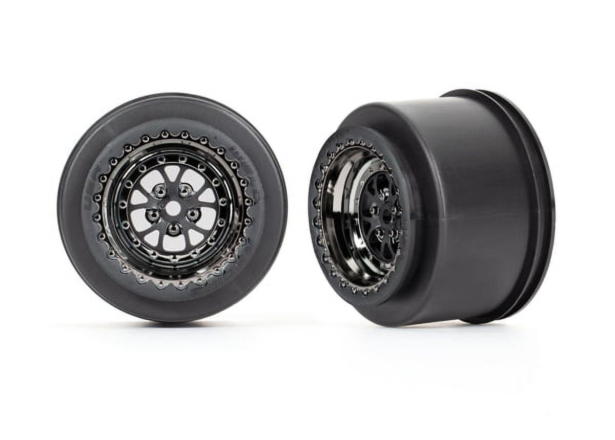 Traxxas Wheels, Weld Black Chrome (Rear) (2) 9473X - Walmart.com
