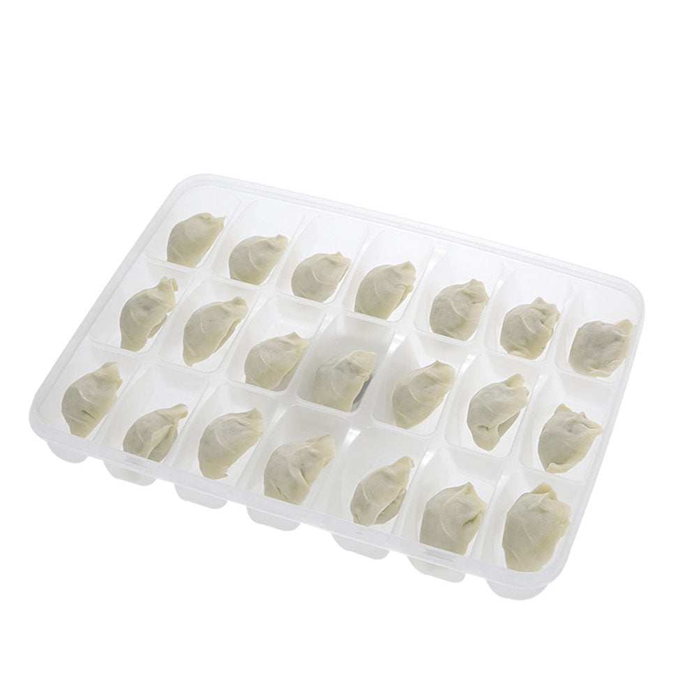 Dumpling Storage Box 21 Grid with Lids, Reusable Food Storage ...