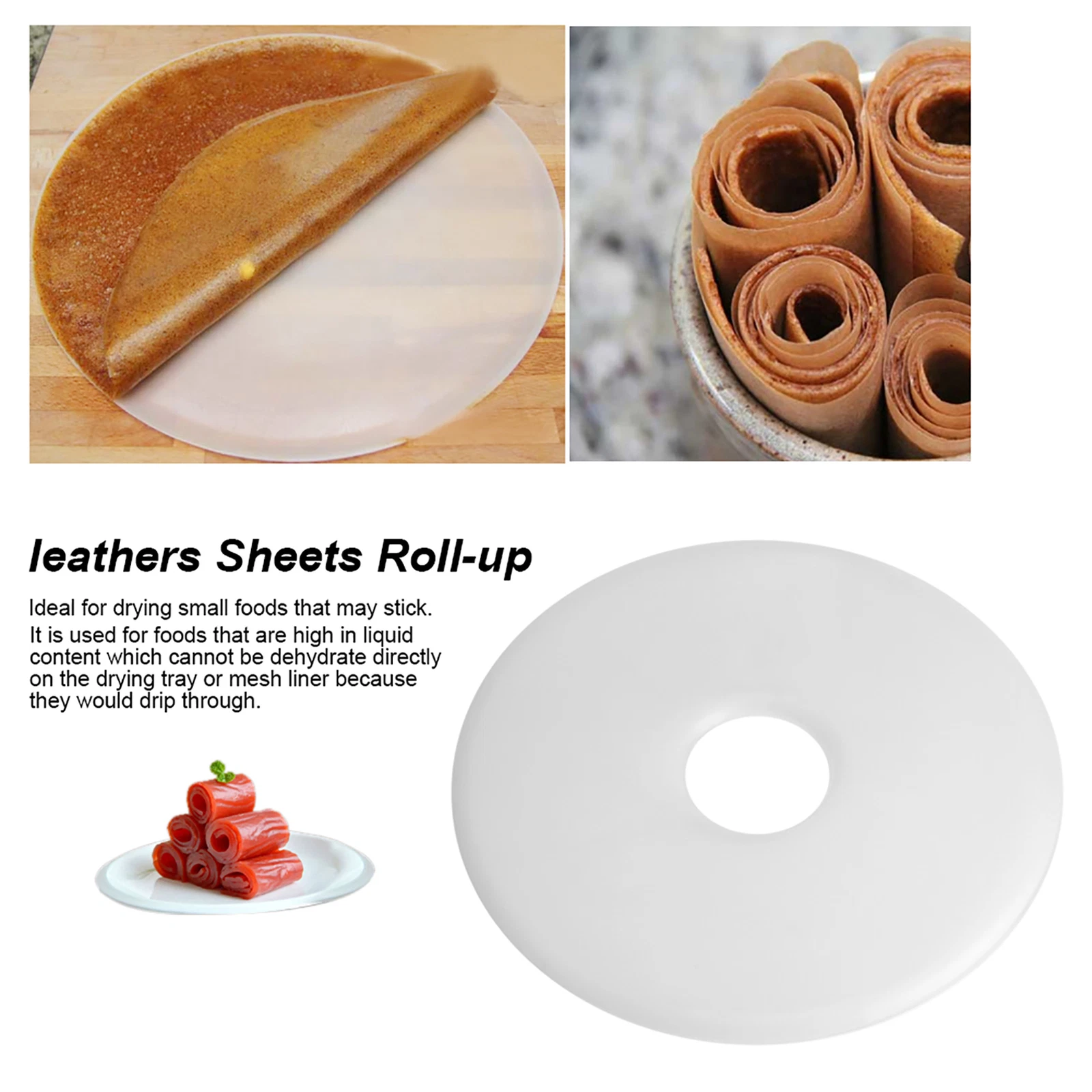 Tray Food Dehydrator Dryer Leathers Fruit Roll Sheets Roll Up - Walmart.com