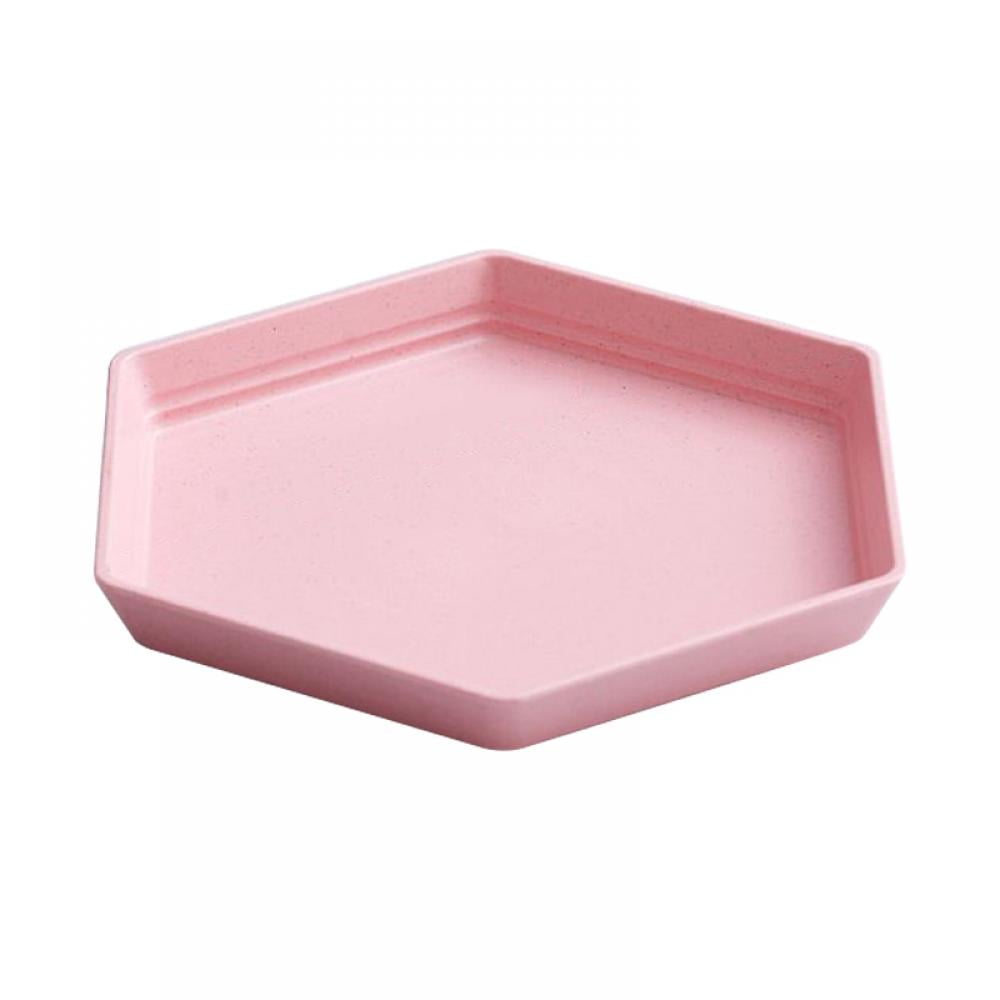 Tray Hexagon, Wheat Straw Materia Tray, Washed Colorful Breakfast Tray ...