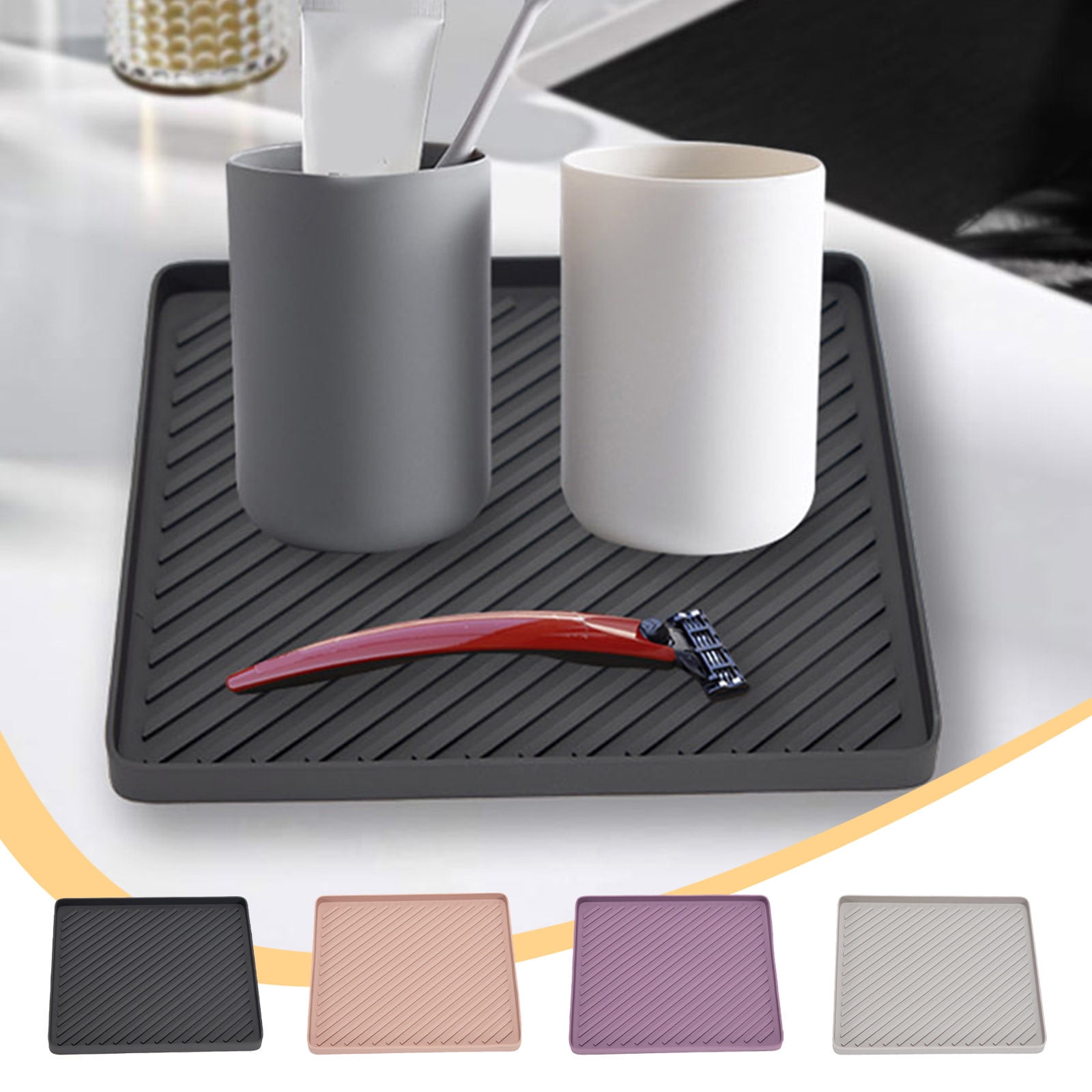 Tray Mat Cup Holder, Heat Insulated Placemat, Waterproof, Dishwasher ...