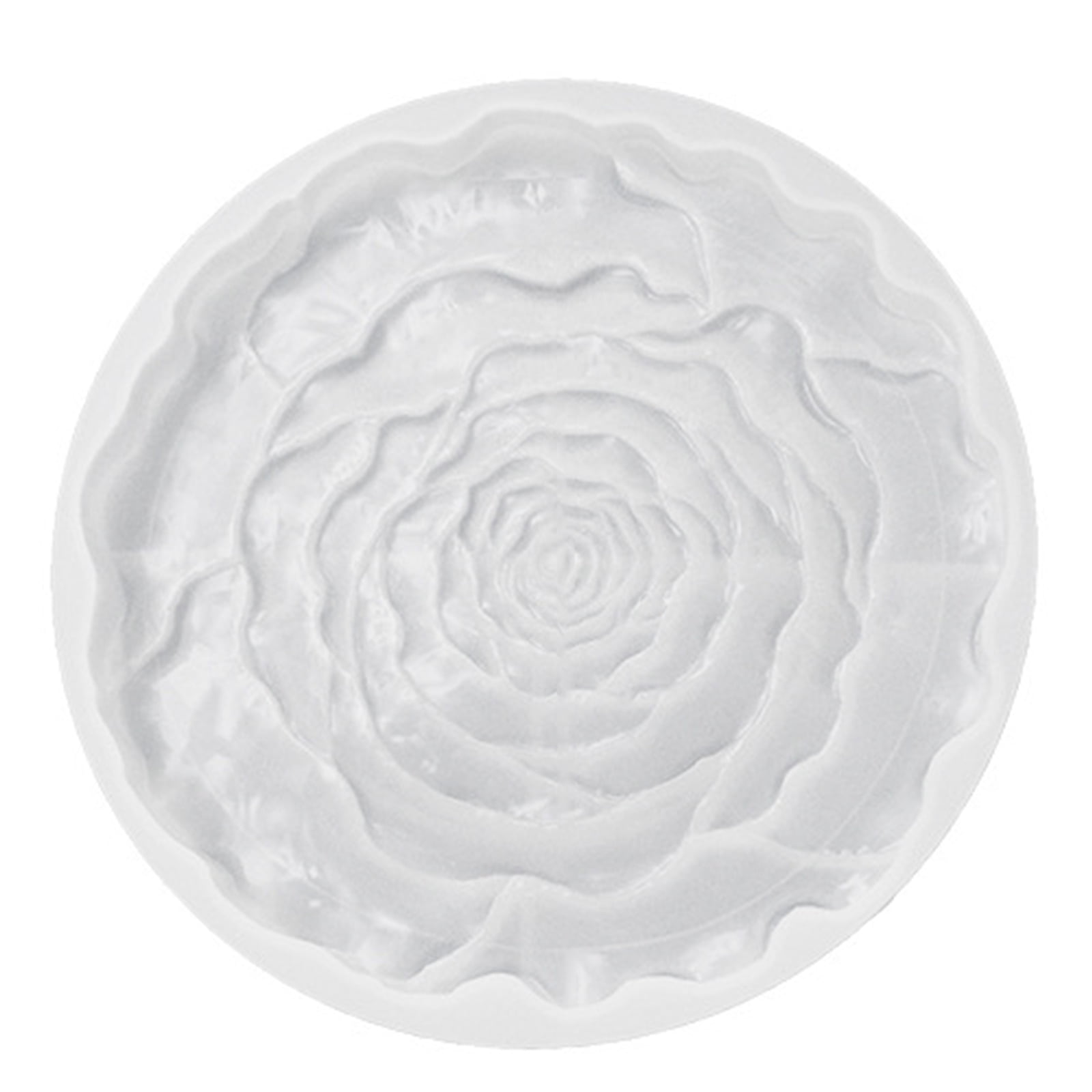 Tray Molds Cup Pad Molds Epoxy Resin Molds Rose Shaped Coaster Mold ...