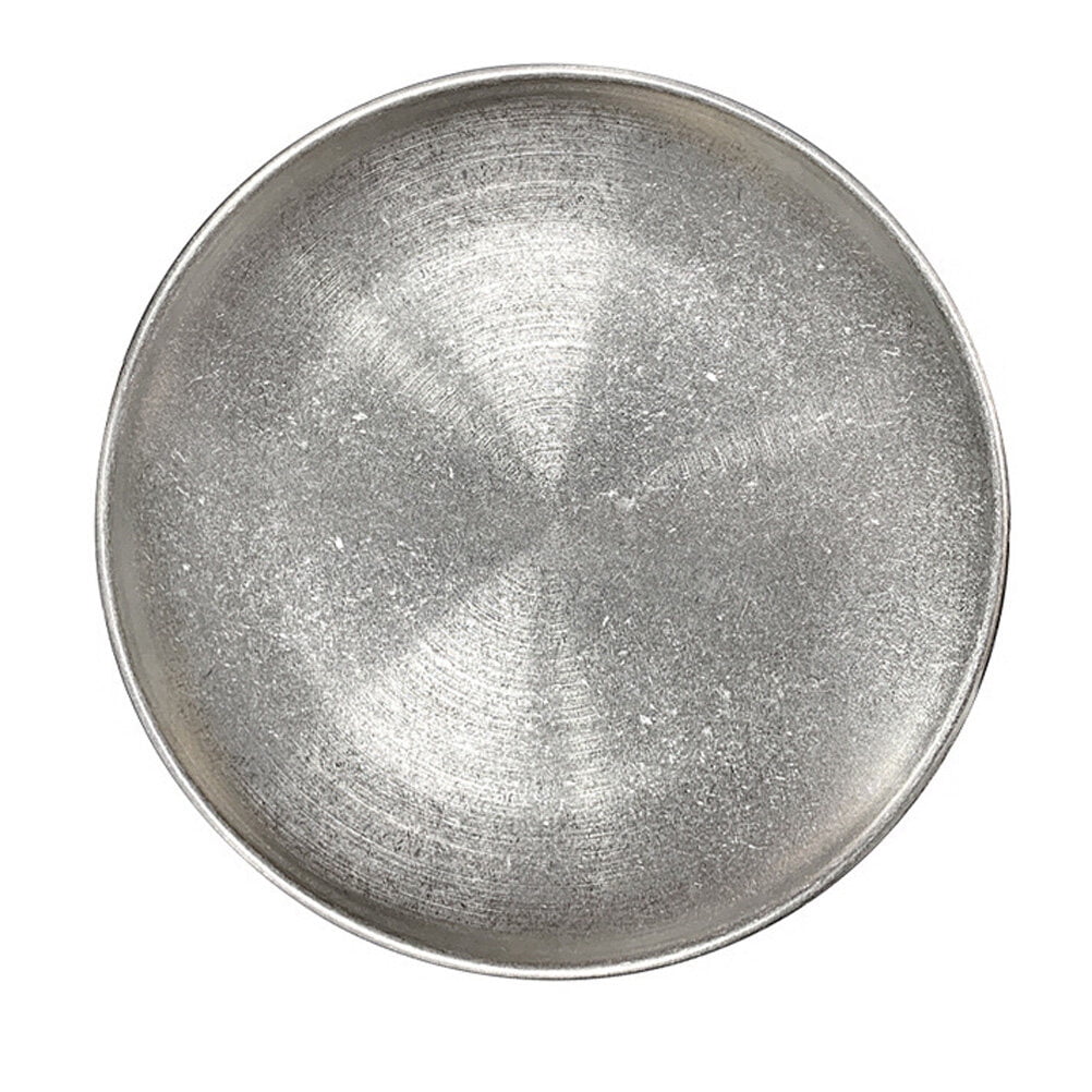 Stainless Steel Food Tray Round Shaped Barbecue Plate for Steak 1 Set ...