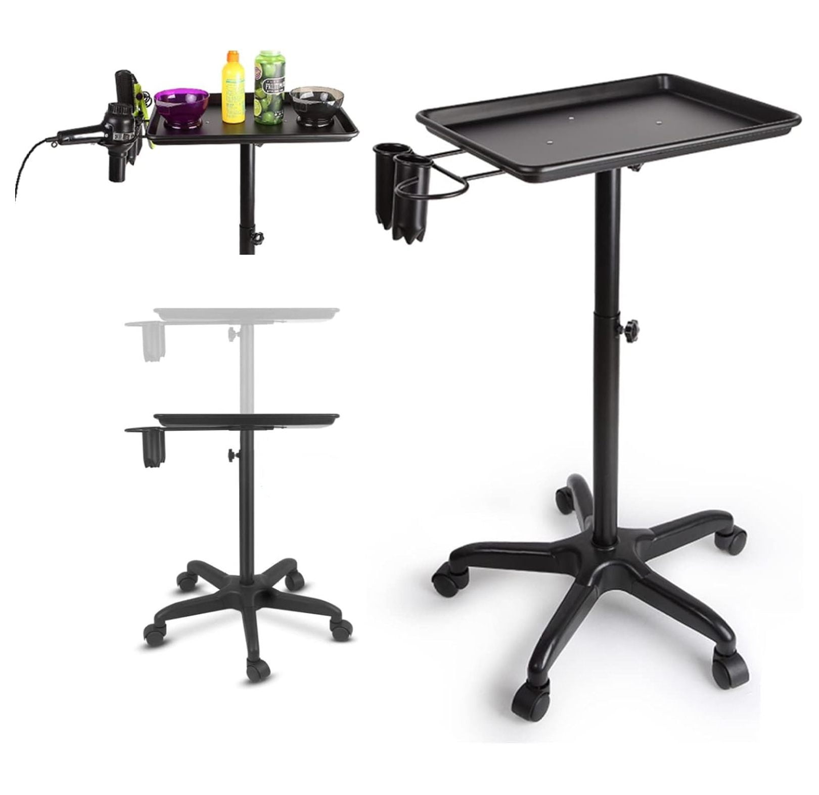 Tray Salon Cart,Rolling Salon Tray,Aluminum Trolley Cart Equipment on ...