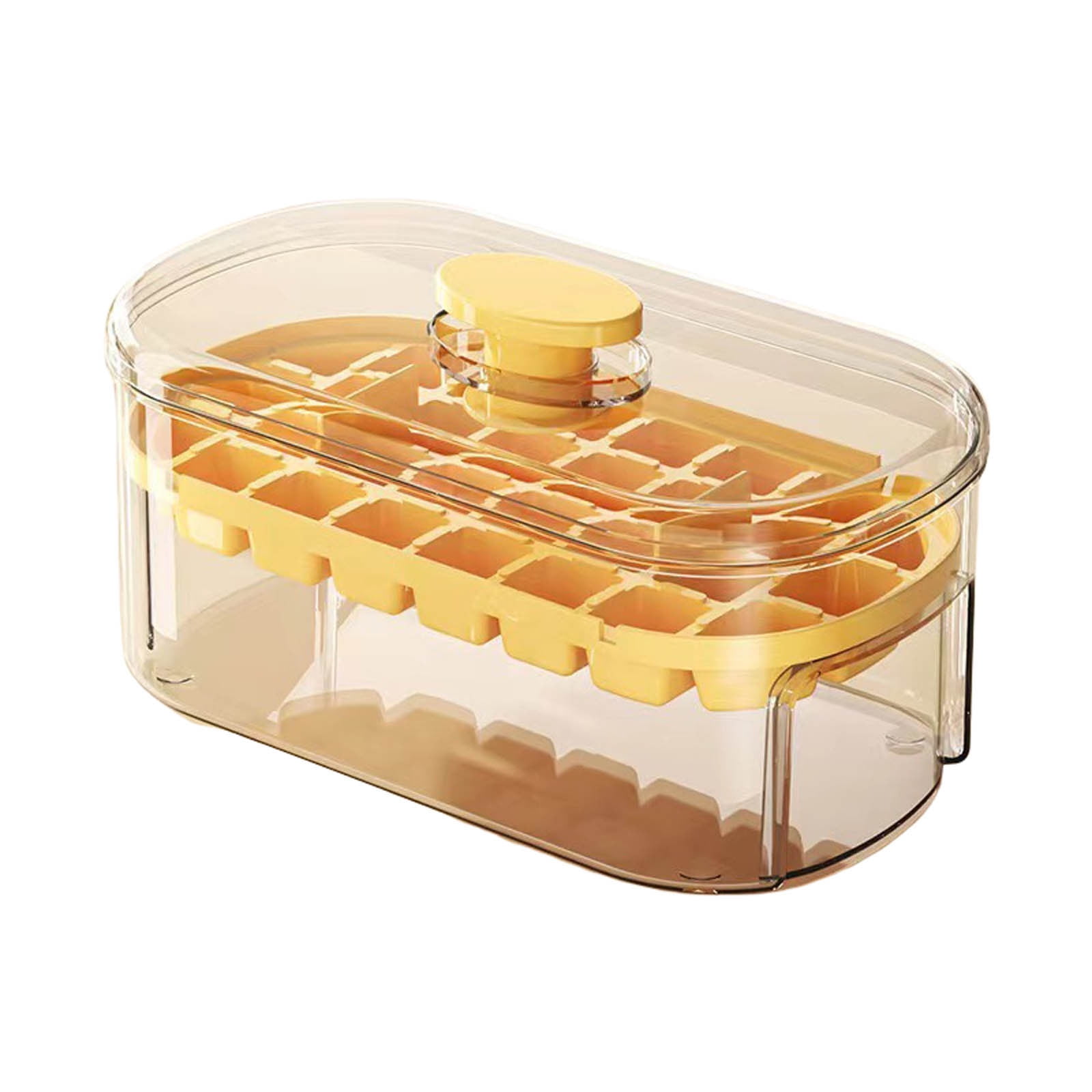 Tray Set with Lid and Spoon for Refrigerator Easy Release Kitchen Tool ...