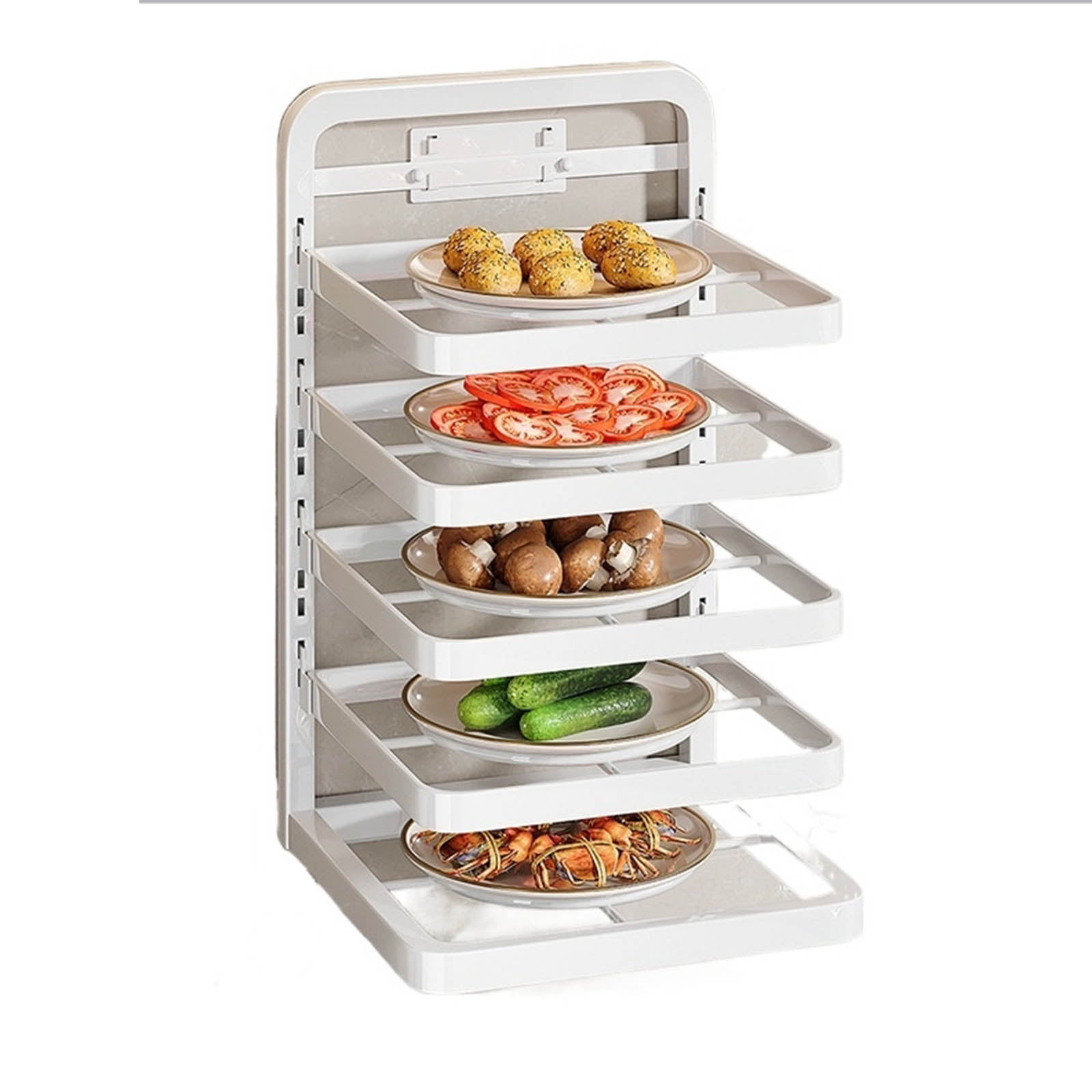 Tray, Wall-mounted kitchen shelf, Multi-layer trays, Multi-layer food ...