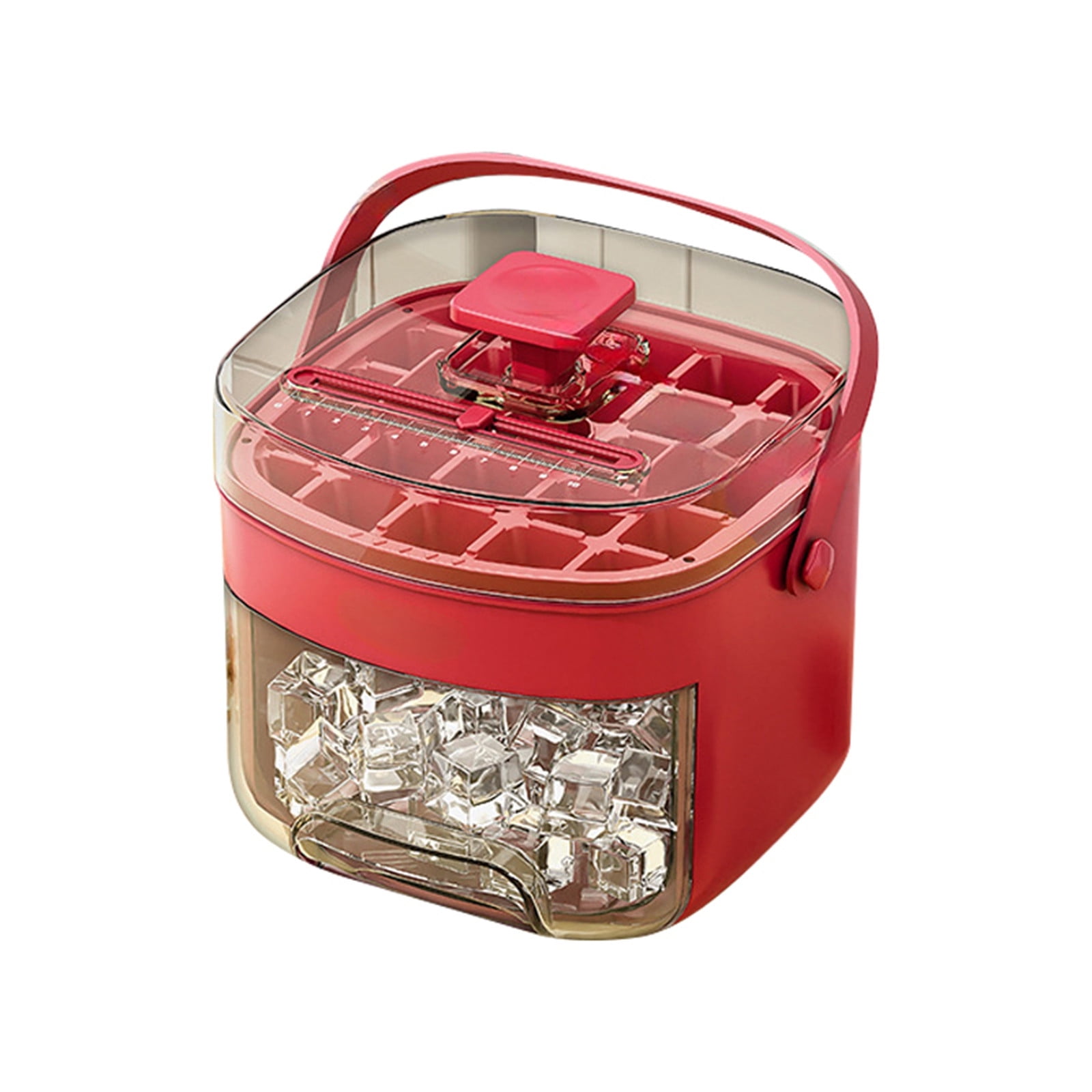 Tray With Lid Large Capacity Silicone Ice Maker For Ice And Cubes ...