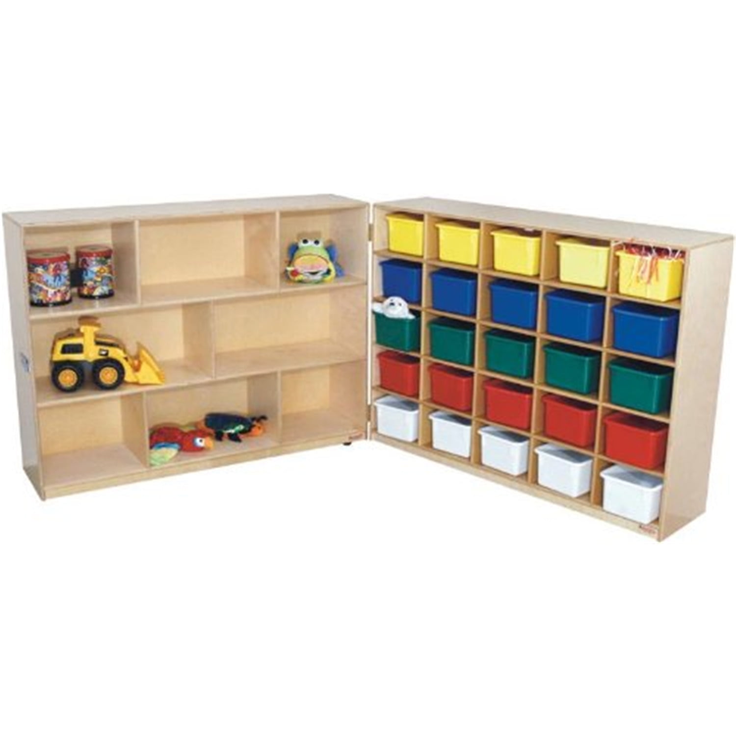 Tray and Shelf Folding Storage with (25) Assorted Trays - Walmart.com