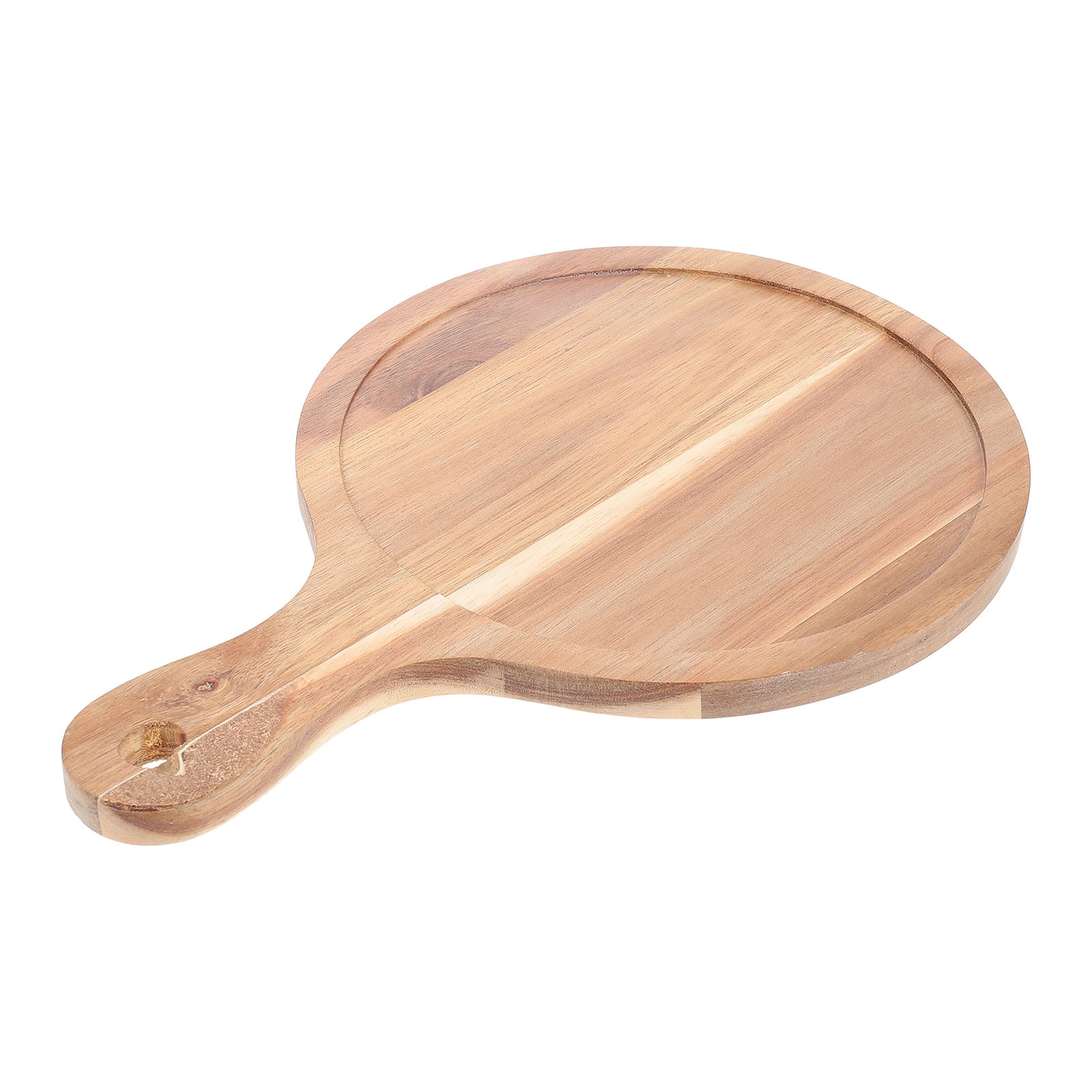 Tray with Handle Wooden Pizza Pan Cutting Boards for Kitchen Cheese ...
