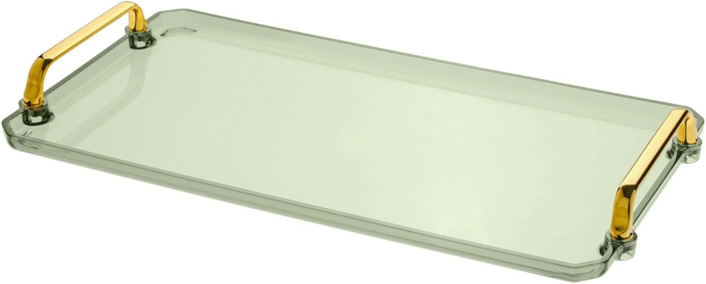 Tray with Handles - Multi-Use Plastic Tray for Party, Kitchen ...