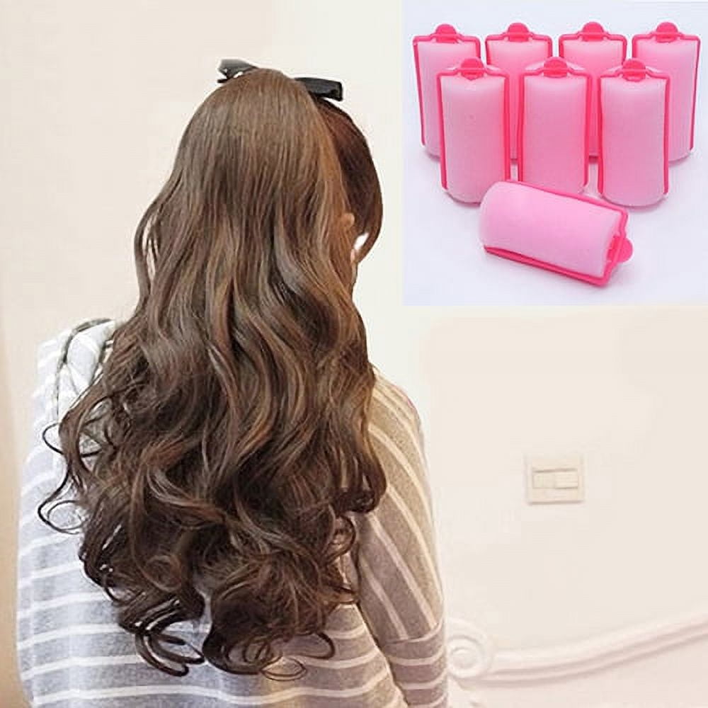 Trayknick 12 Pcs/Bag Magic Sponge Foam Cushion Hair Styling Rollers ...