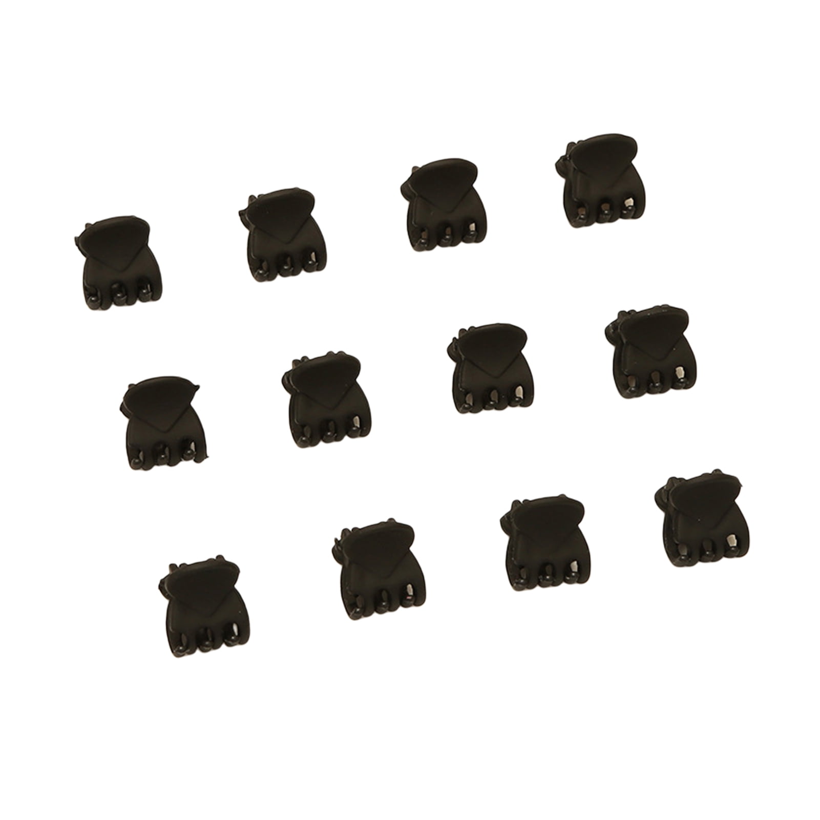 Trayknick 12 Pcs/Set Anti-Crack and Non-Falling Hair Clips, Solid Color ...