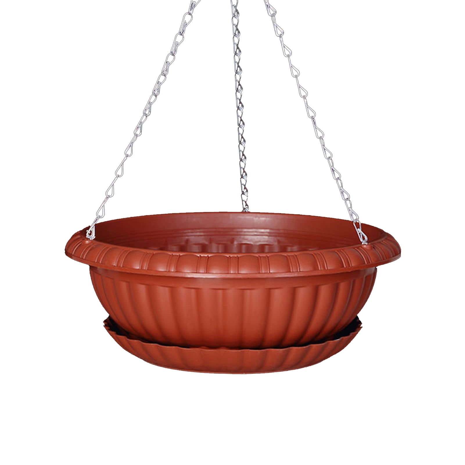 Trayknick Breathable Hanging Flower Pot Triangular Design Plastic ...