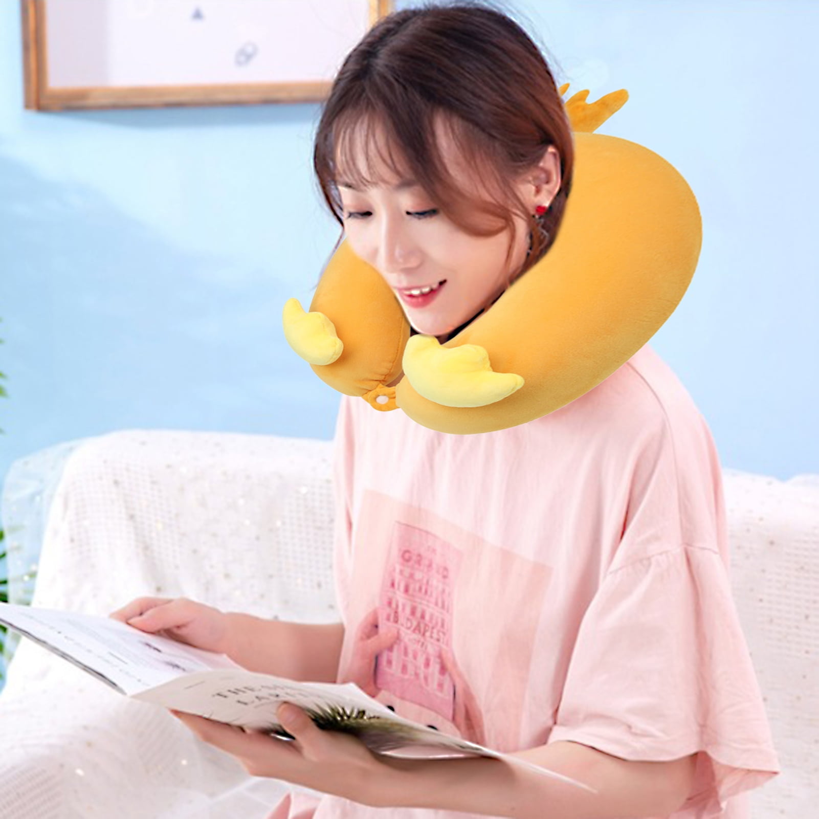 Trayknick Cartoon U-shaped Pillow Cartoon U-shape Neck Pillow Memory ...