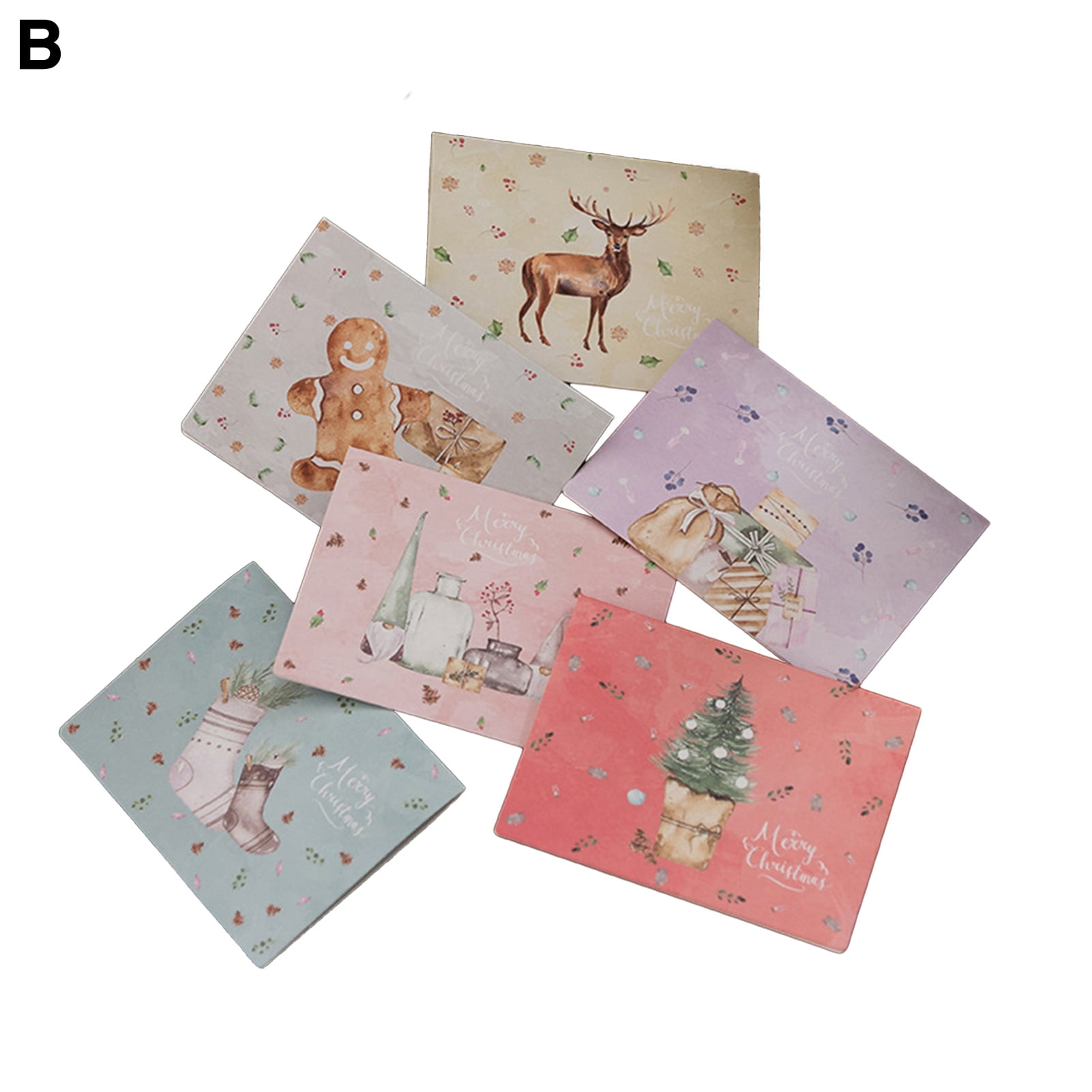 Trayknick Christmas Cards 1 Set Vintage Style Christmas Greeting Cards ...