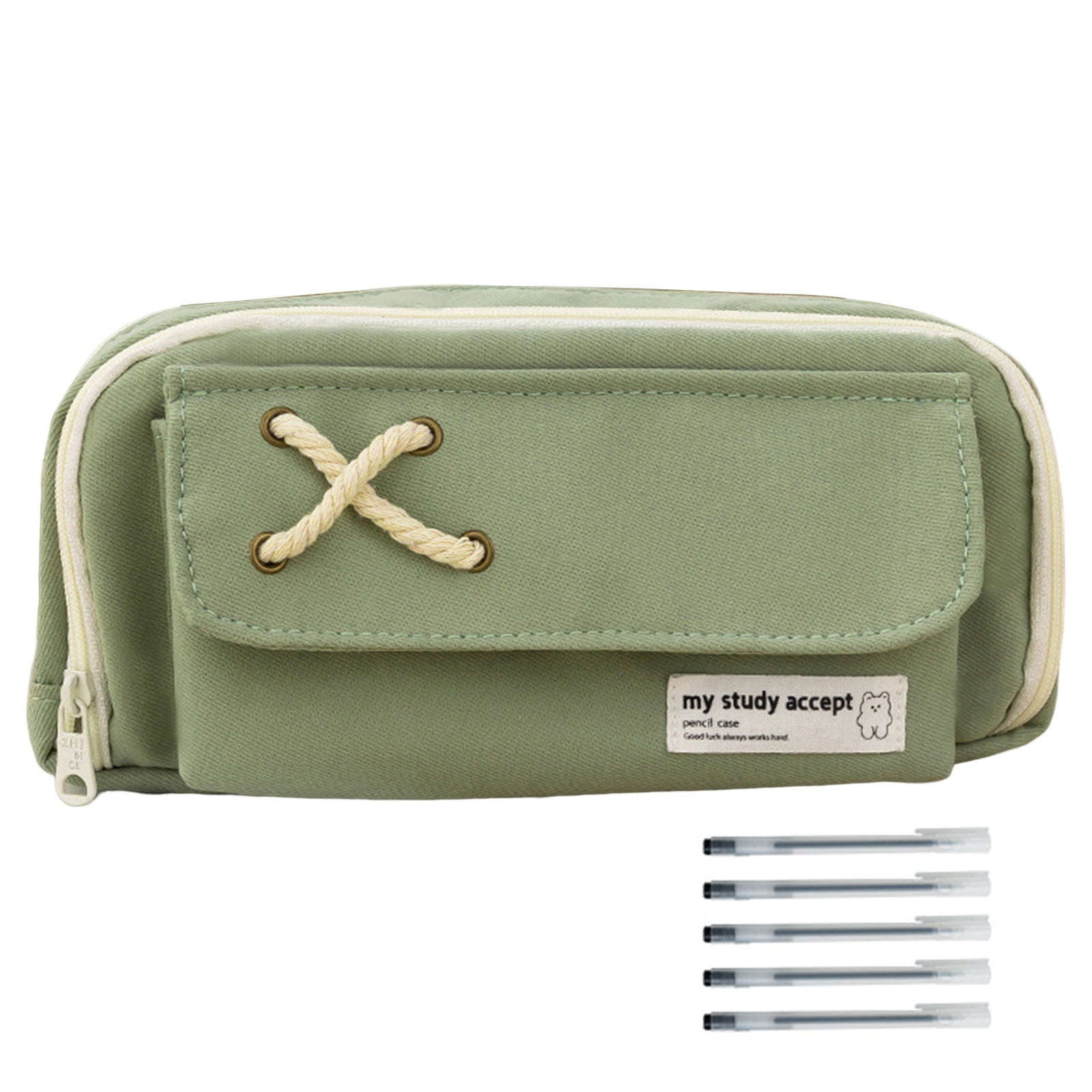 Trayknick Cosmetic Container Multi-purpose Zipper Pencil Bag Large ...