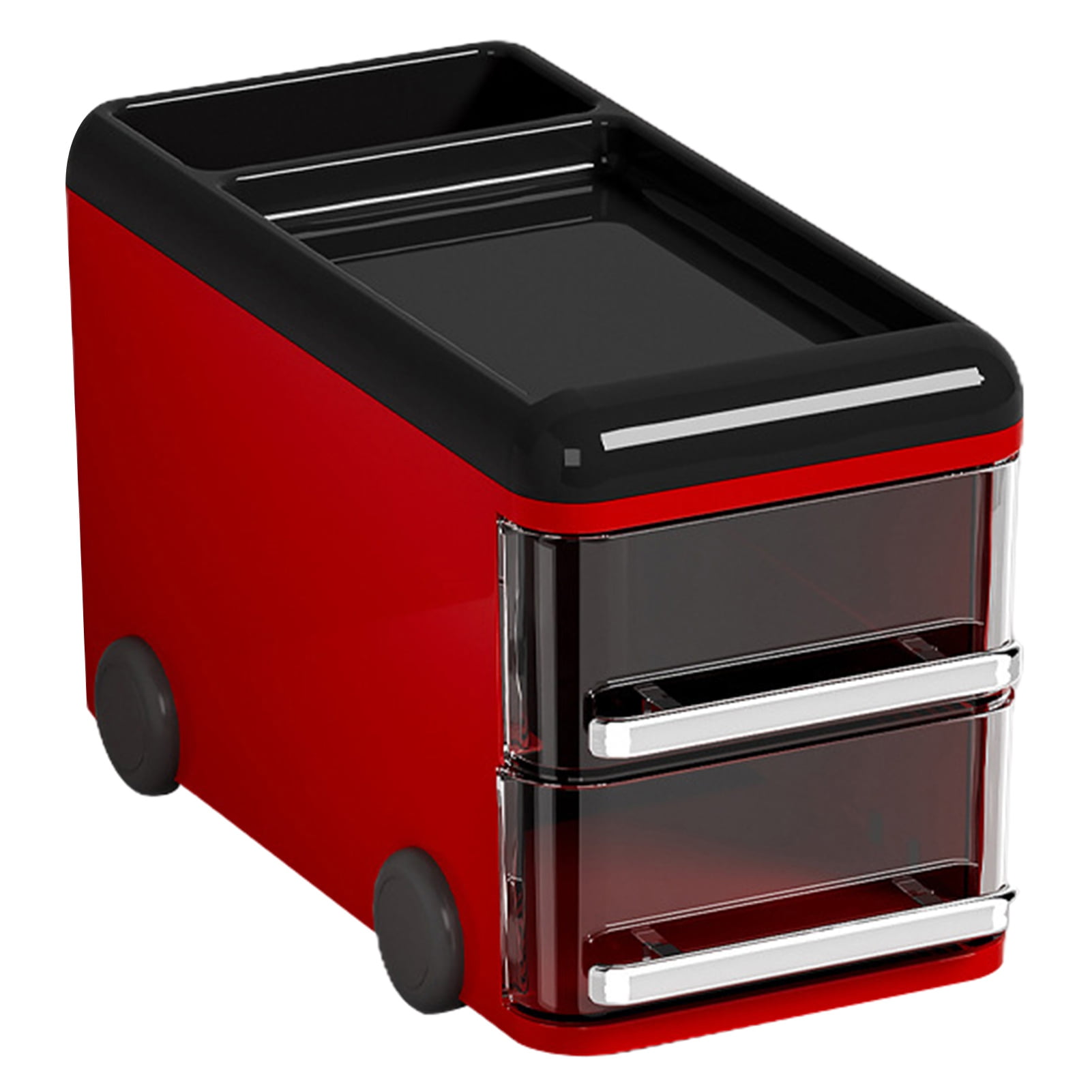 Trayknick Dust-proof Desk Storage Box Desktop Storage Box Pull-out ...