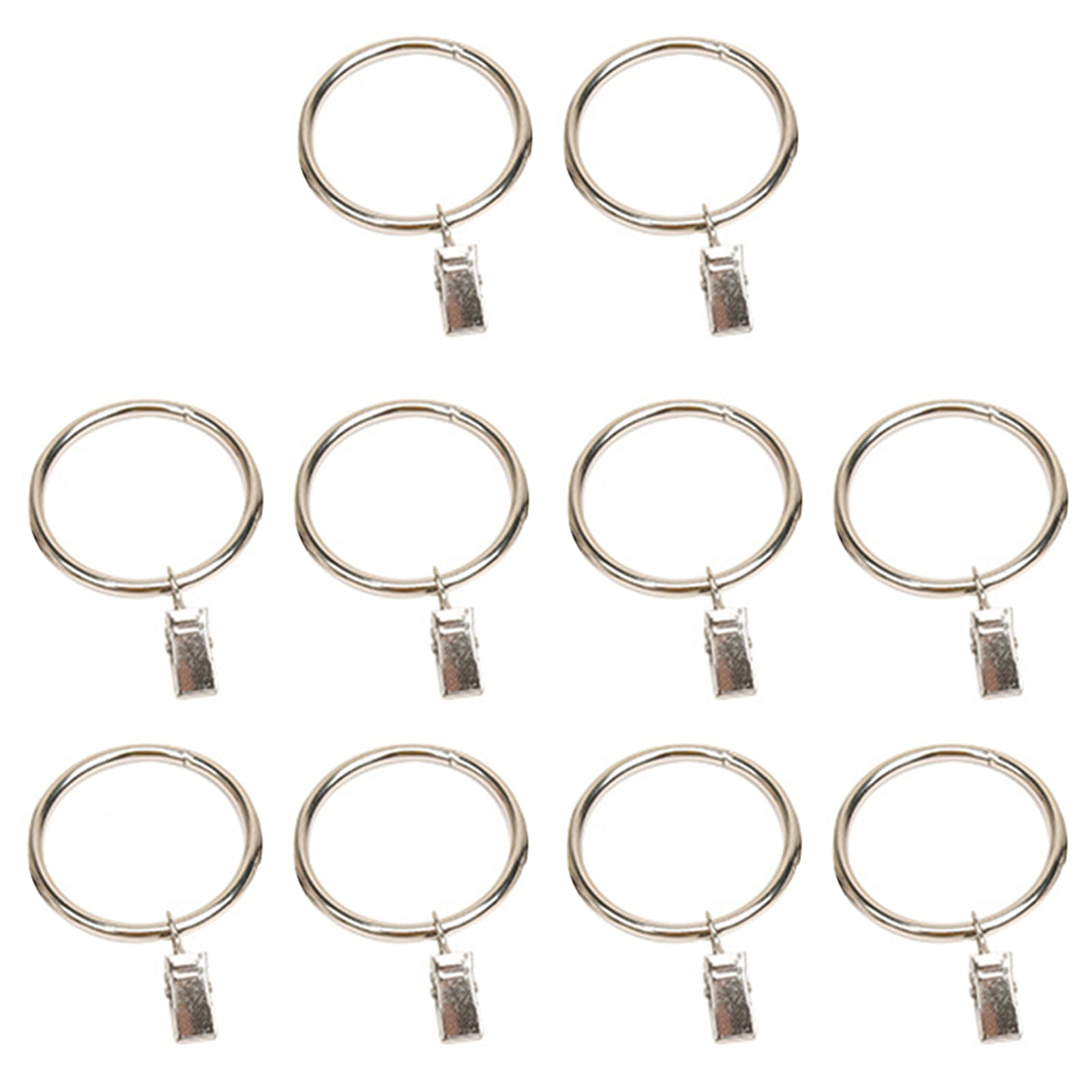 Trayknick Easy Hang Curtain Clips 10pcs Sturdy Metal Curtain Clip Rings ...