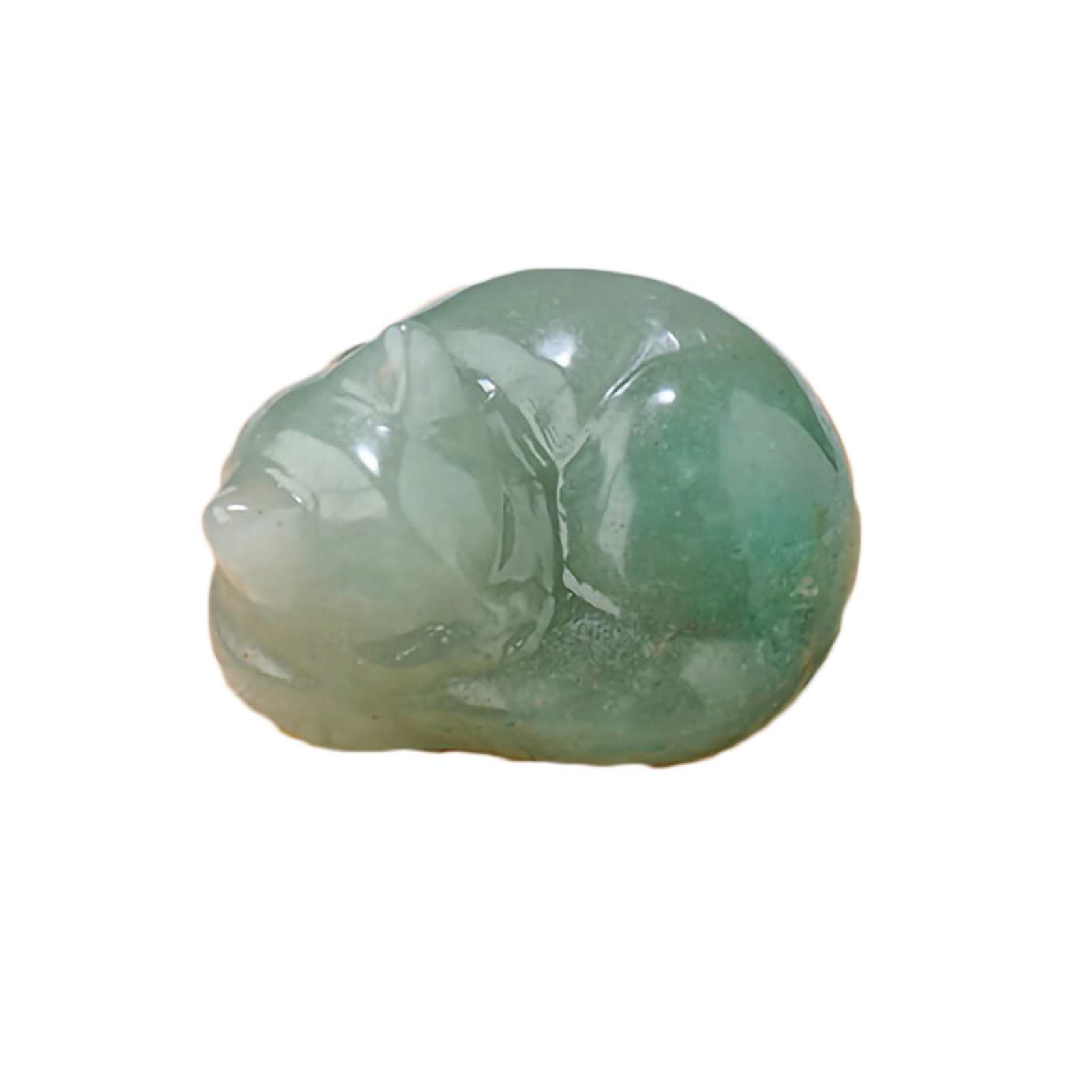 Trayknick Fake Crystal Figurine Office Desk Ornament Lucky Cat Decor ...