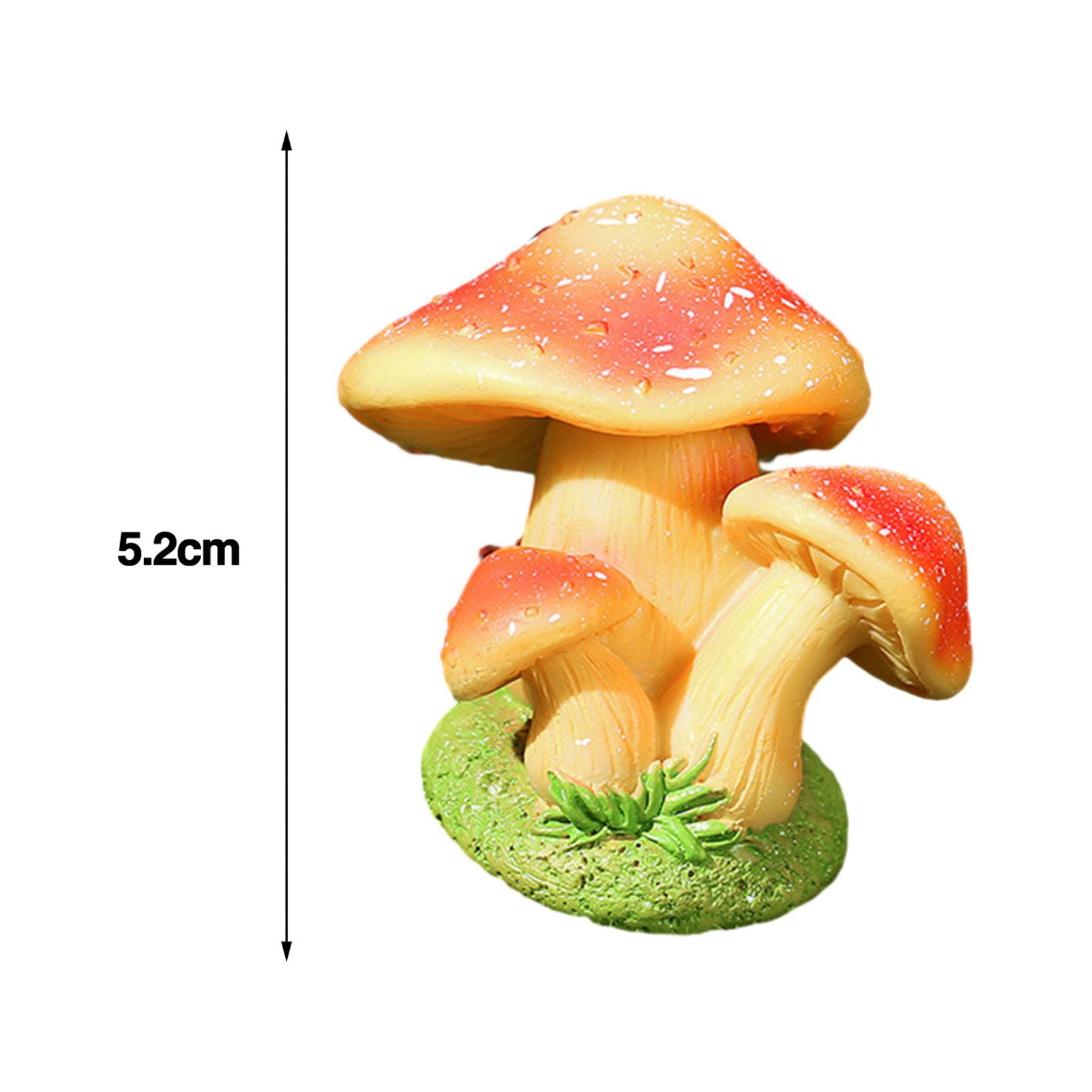 Trayknick Garden Statue Artificial Mushroom Model Colorful Artificial ...