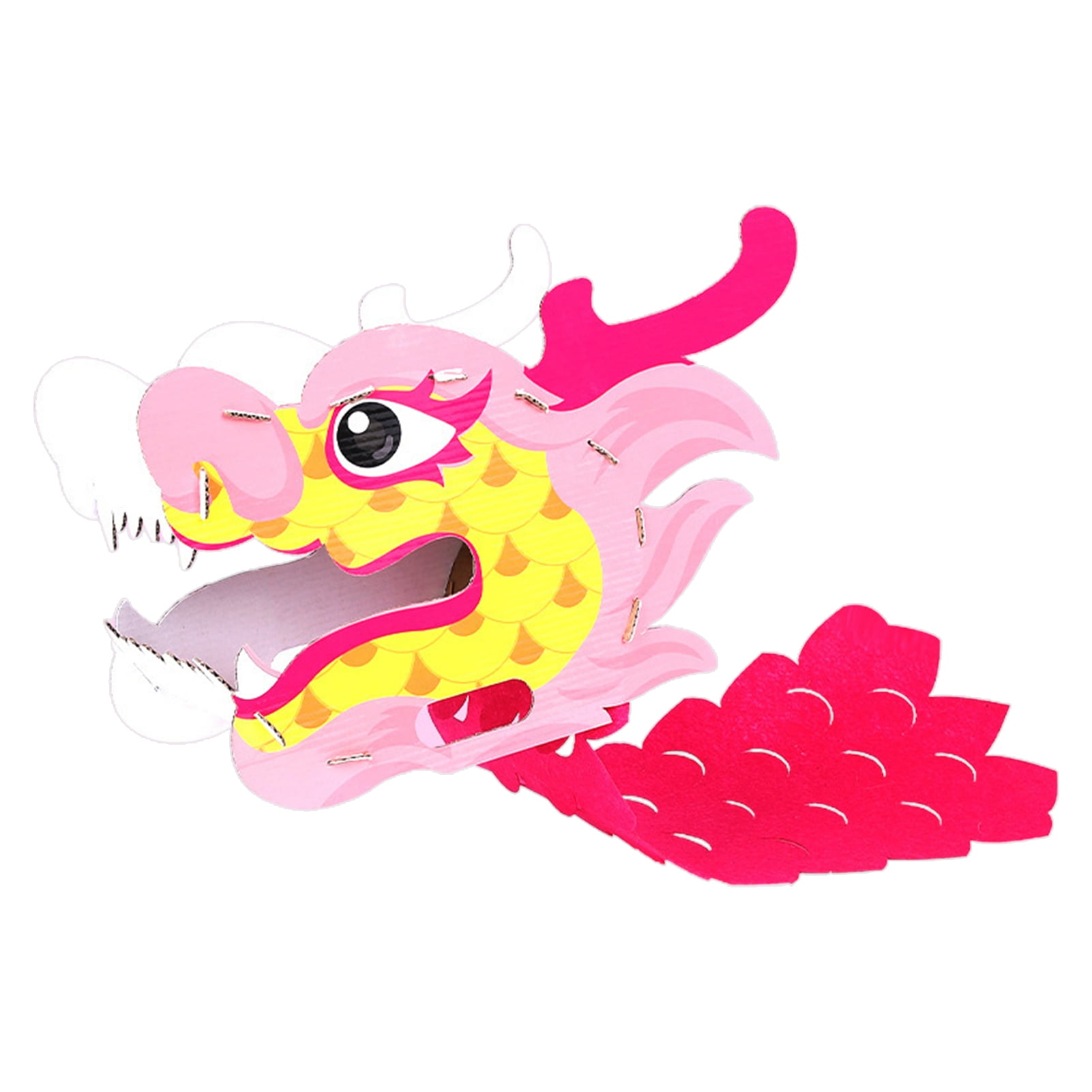 Trayknick Handmade Dragon Head Kit Chinese Dragon Toy Making Kit Dragon ...