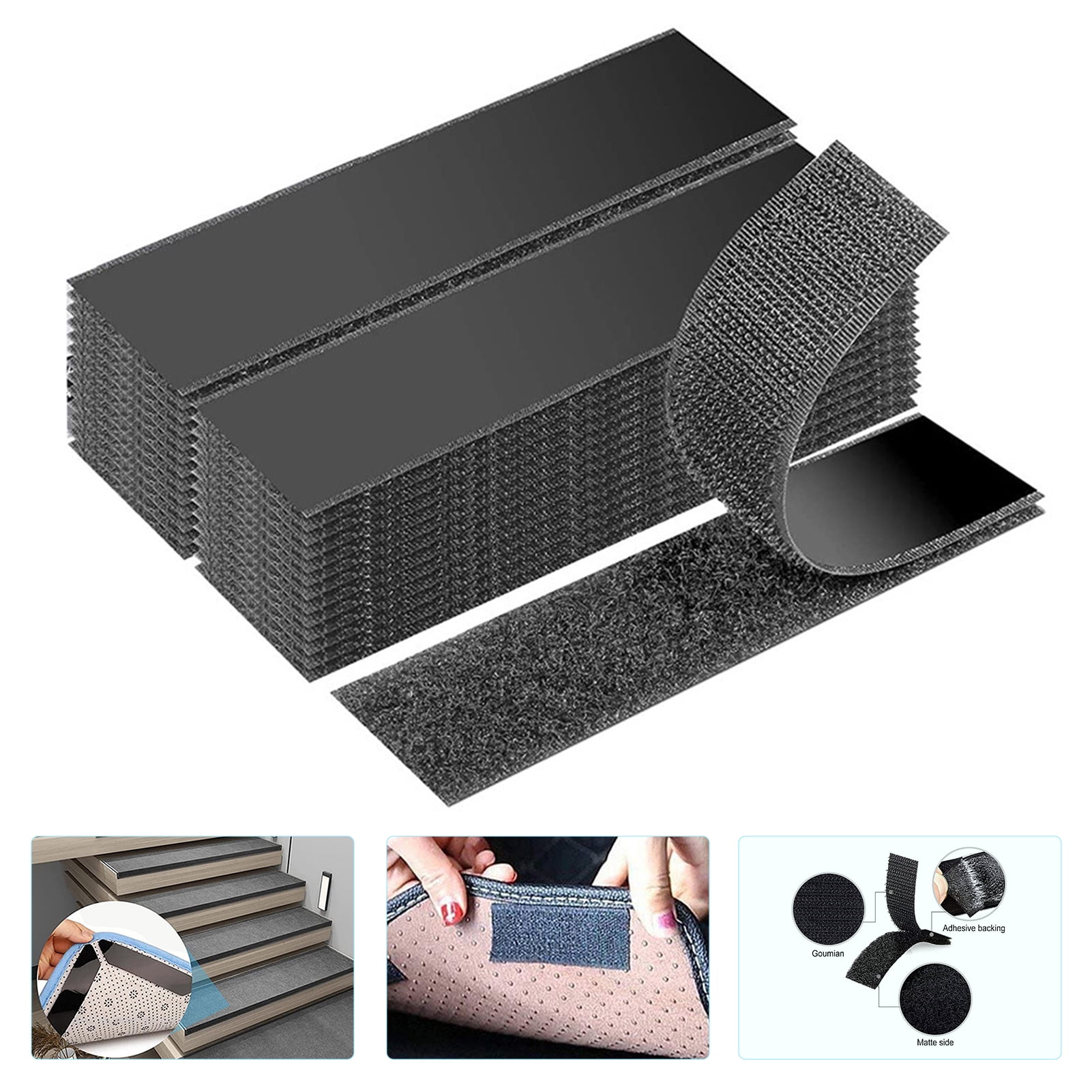 Trayknick Heavy Duty Interlocking Fasteners Tape - 50Pairs Double-Side ...