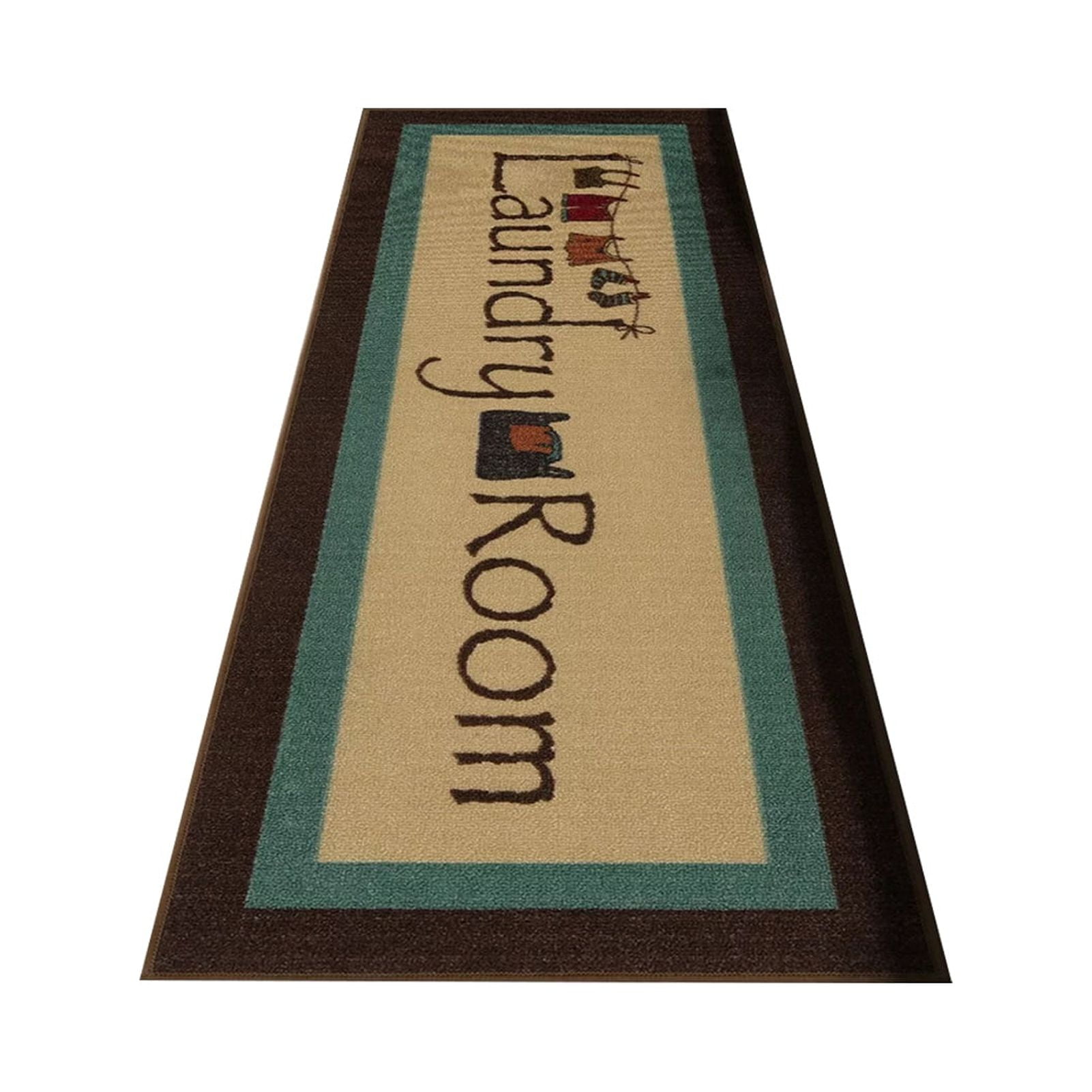 Trayknick Laundry Room Floor Water Absorbent Laundry Room Floor Mat Non ...