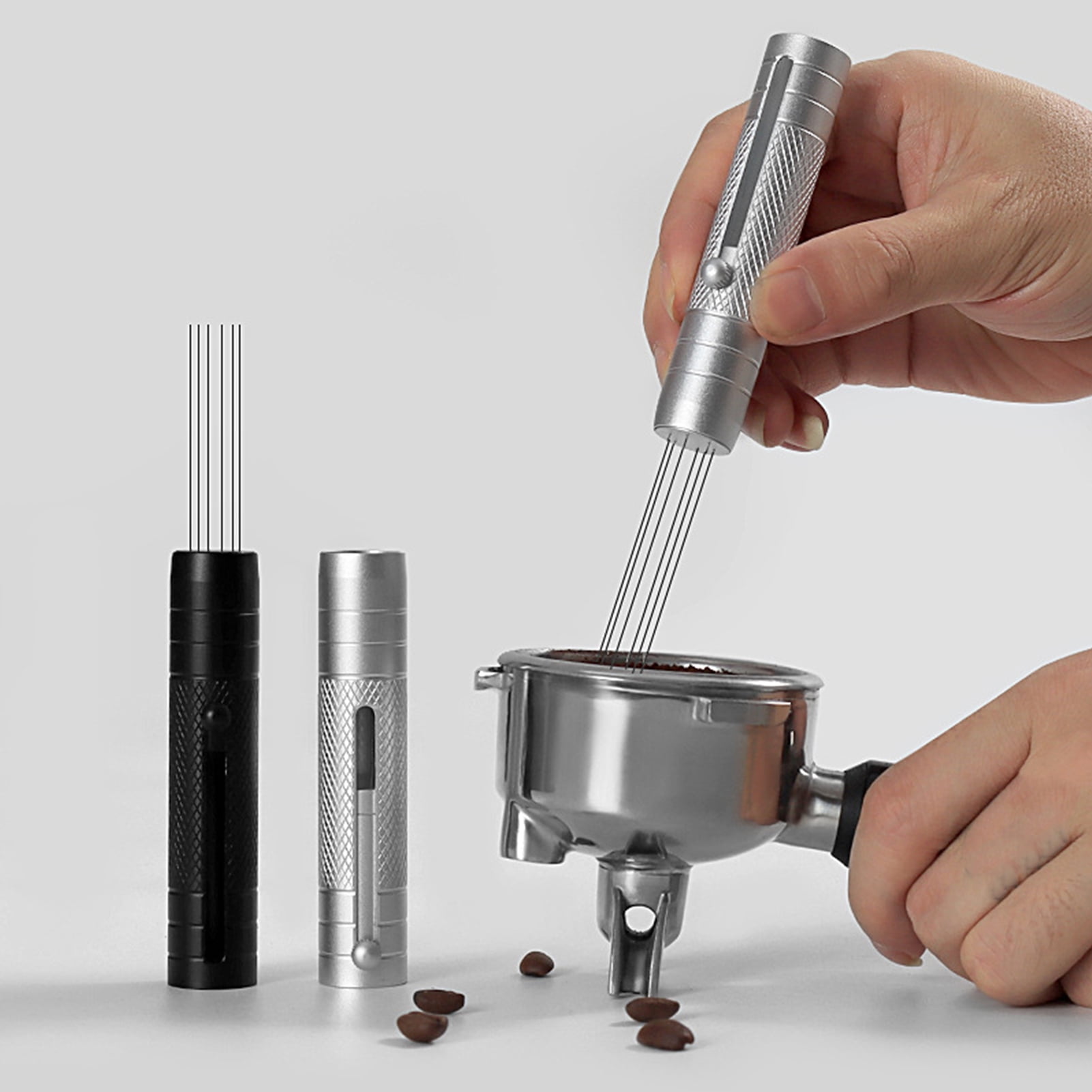 Trayknick Magnetic Retractable Espresso Distribution Tool - Stainless ...