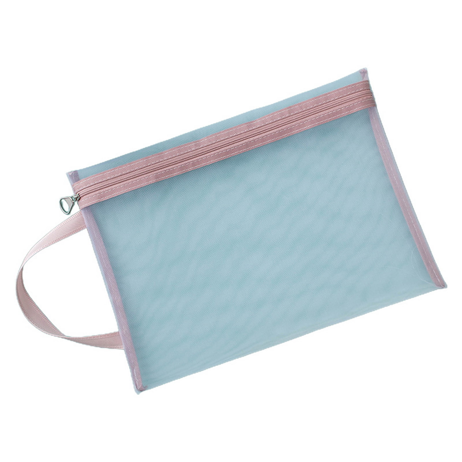 Trayknick Metal Zipper File Organizer A4 File Holder Transparent Nylon ...