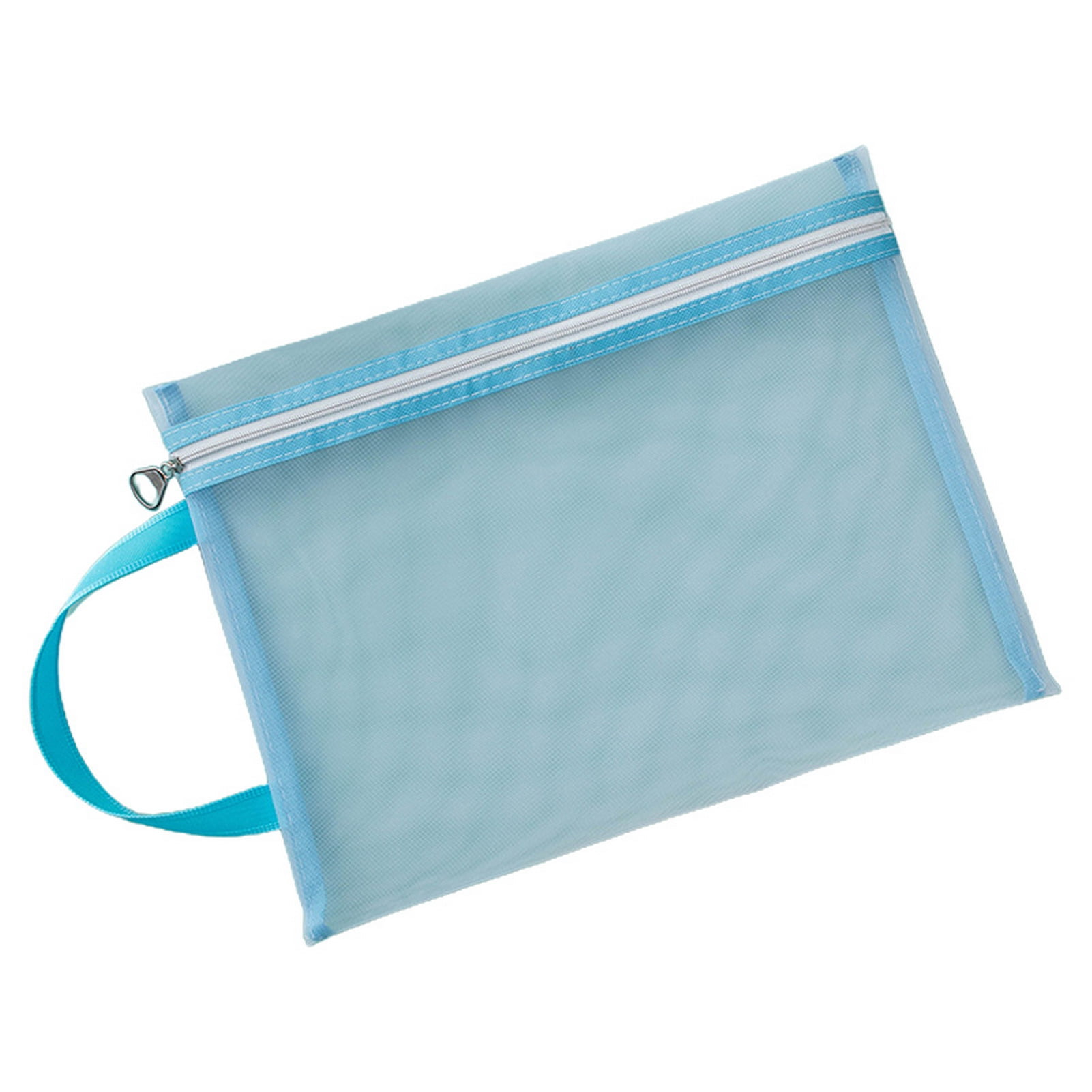 Trayknick Metal Zipper File Organizer A4 File Holder Transparent Nylon ...