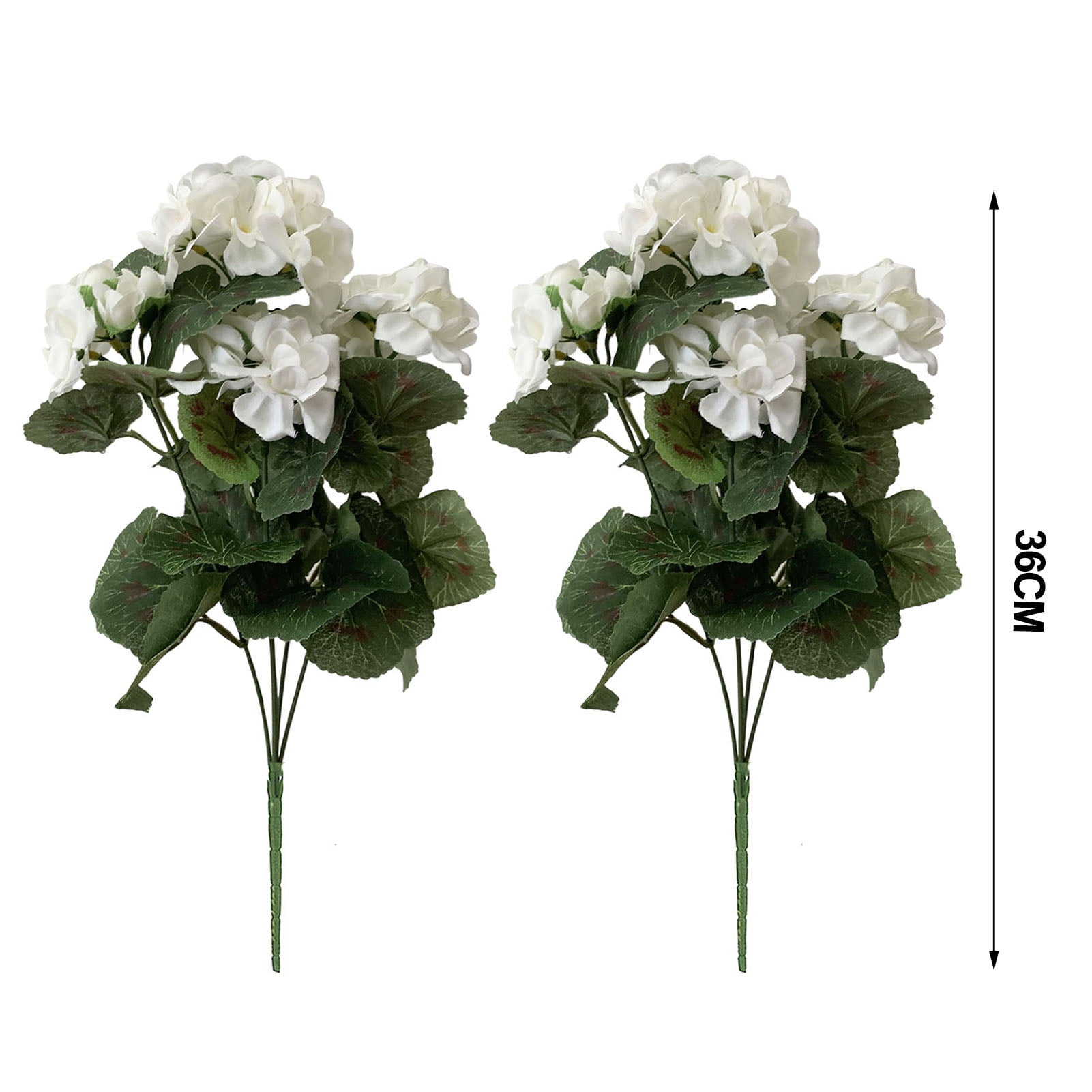 Trayknick Natural Looking Artificial Flowers Set of 2 Realistic Faux ...