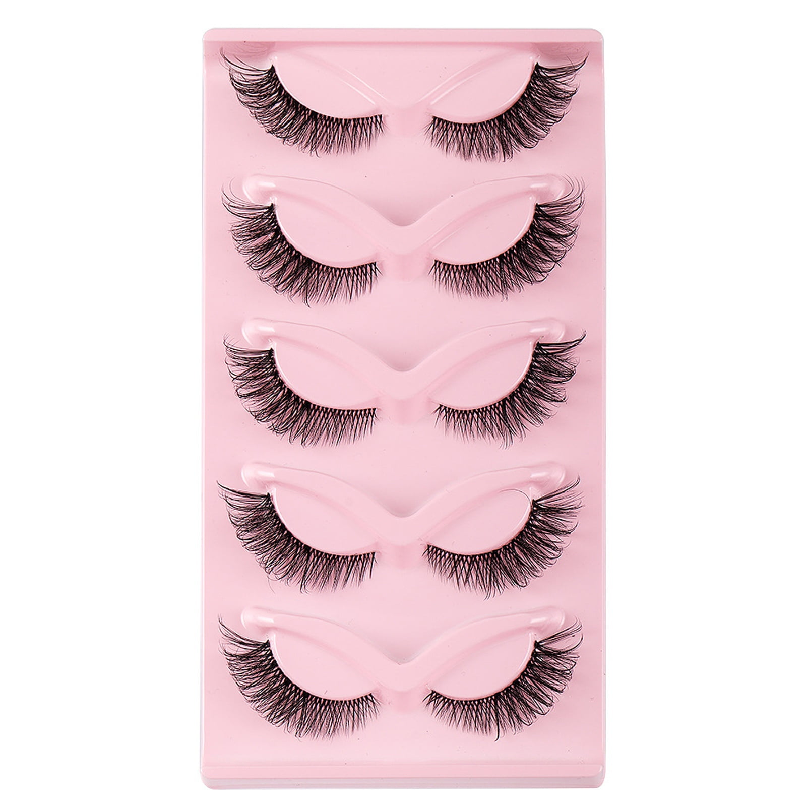 Trayknick 3D Effect False Eyelashes, 5 Pairs, Charming Dense Curly ...