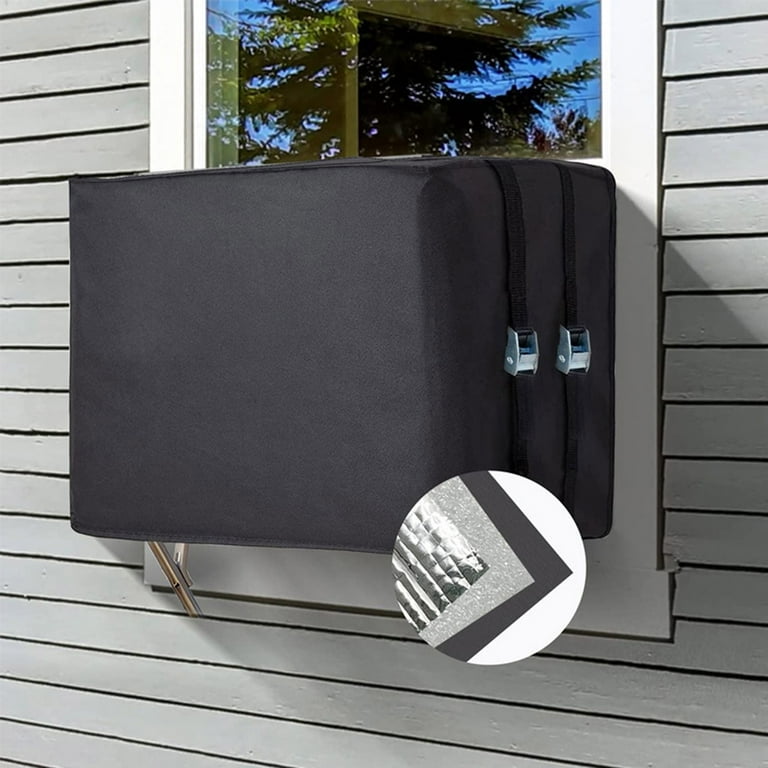 Trayknick Outside Window Air Conditioner Cover for Winter 3 Layer Insulation Waterproof Dust Proof Outdoor AC Winter Cover