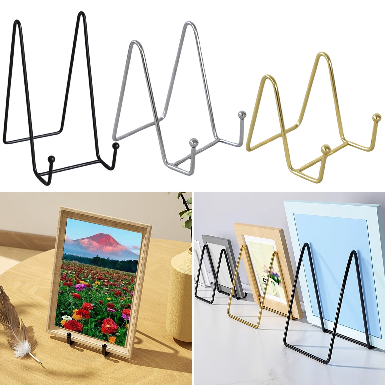 Trayknick Phone Stands Plate Holder Easel Display Stand - 3 Pcs, 4.5 ...