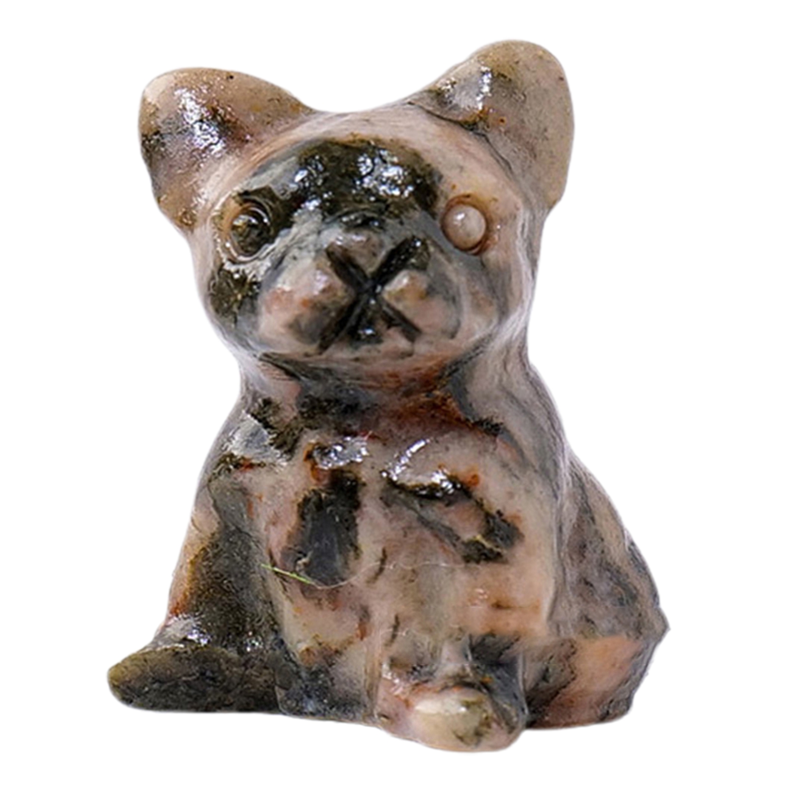 Trayknick Pocket Size Faux Dog Statue Bulldog Faux Statue Bulldog ...