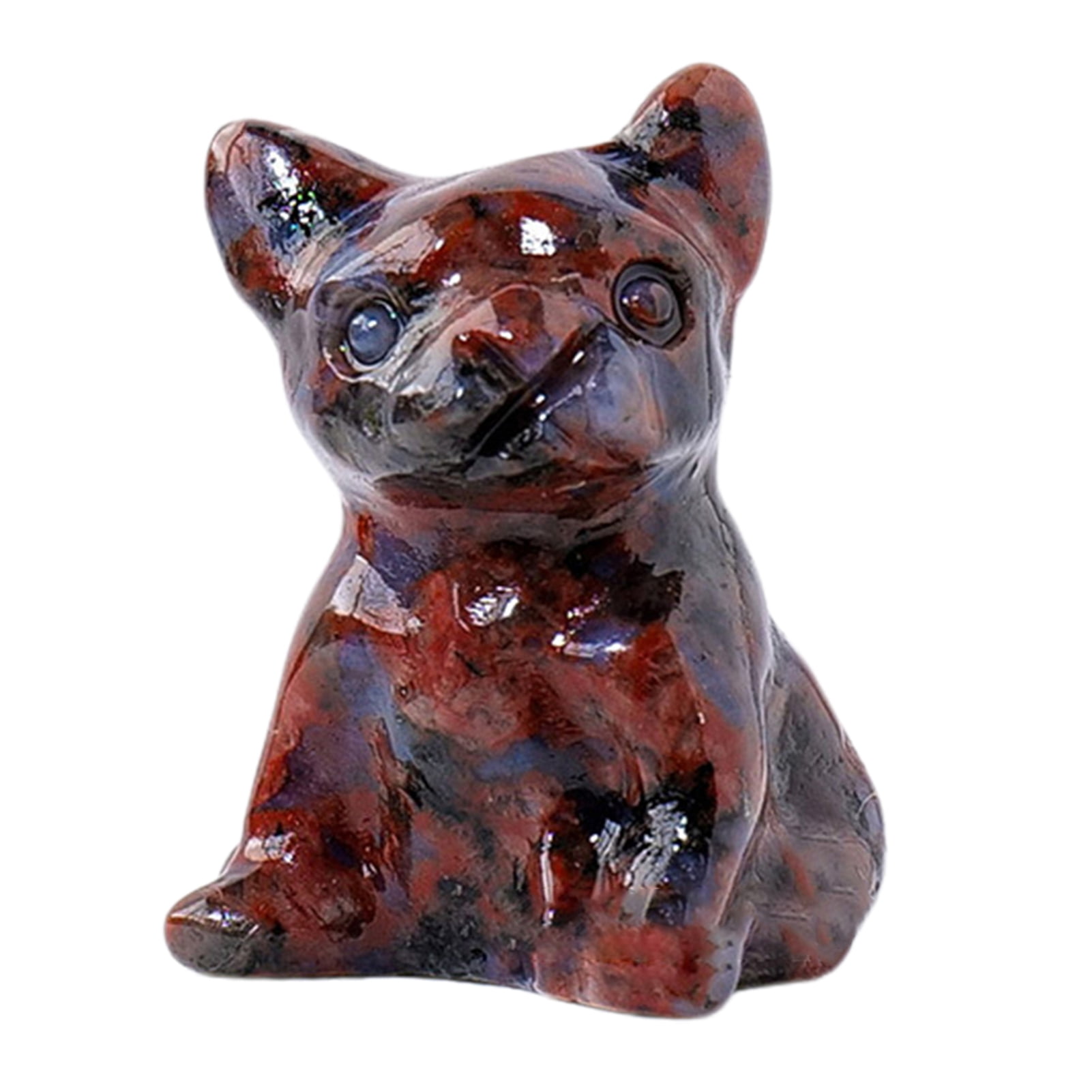 Trayknick Pocket Size Faux Dog Statue Bulldog Faux Statue Bulldog ...