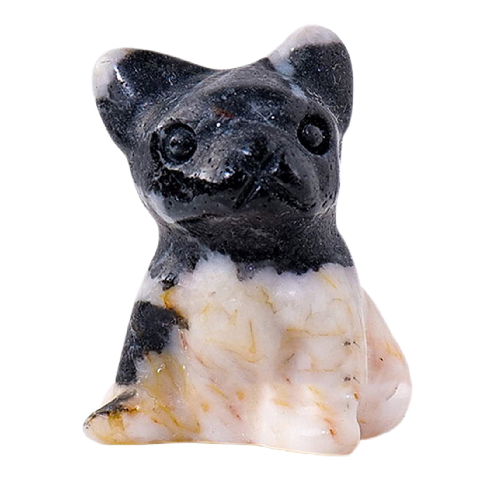 Trayknick Pocket Size Faux Dog Statue Bulldog Faux Statue Bulldog ...