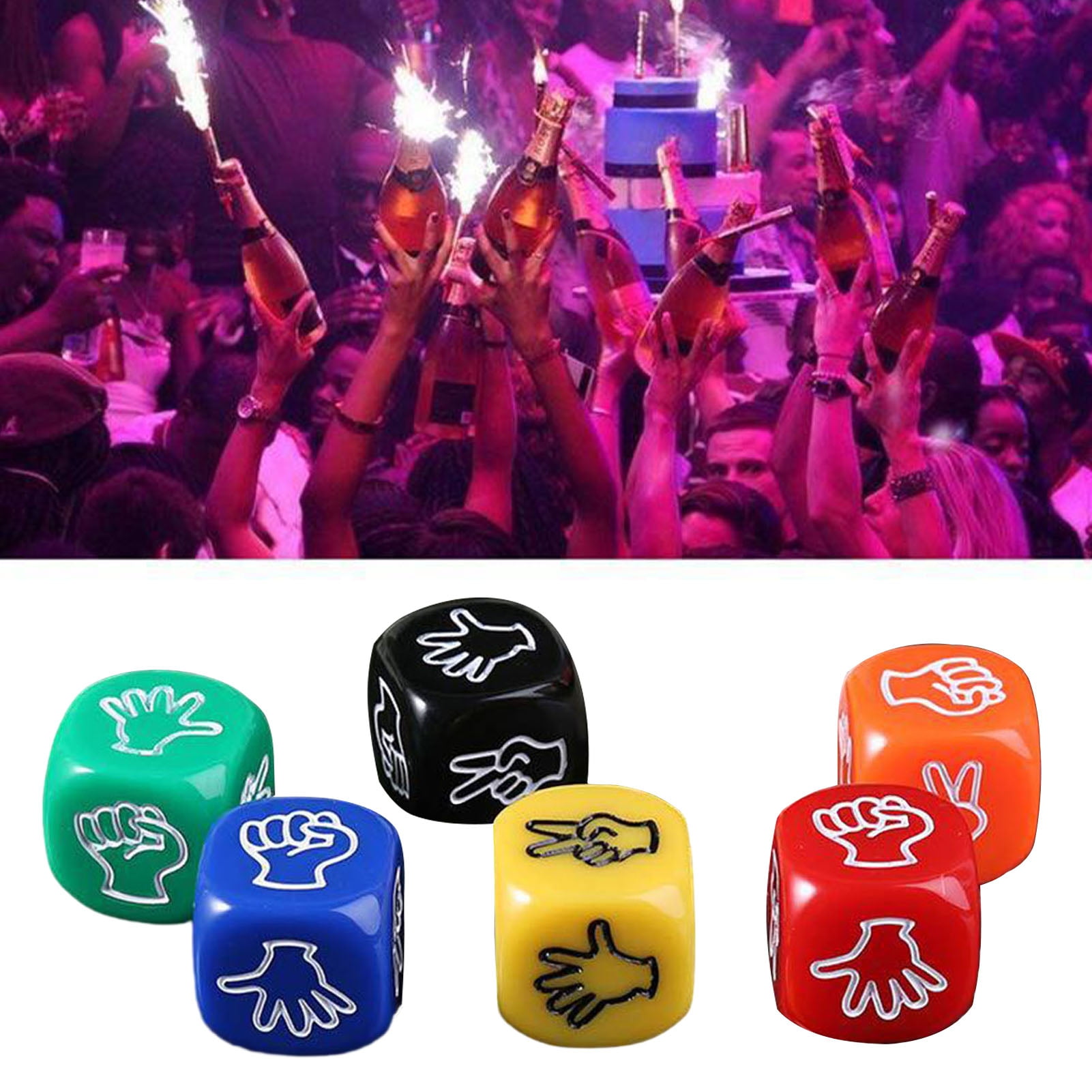 Trayknick Rock Paper Scissors Dice Finger Guessing Dice Finger Game ...